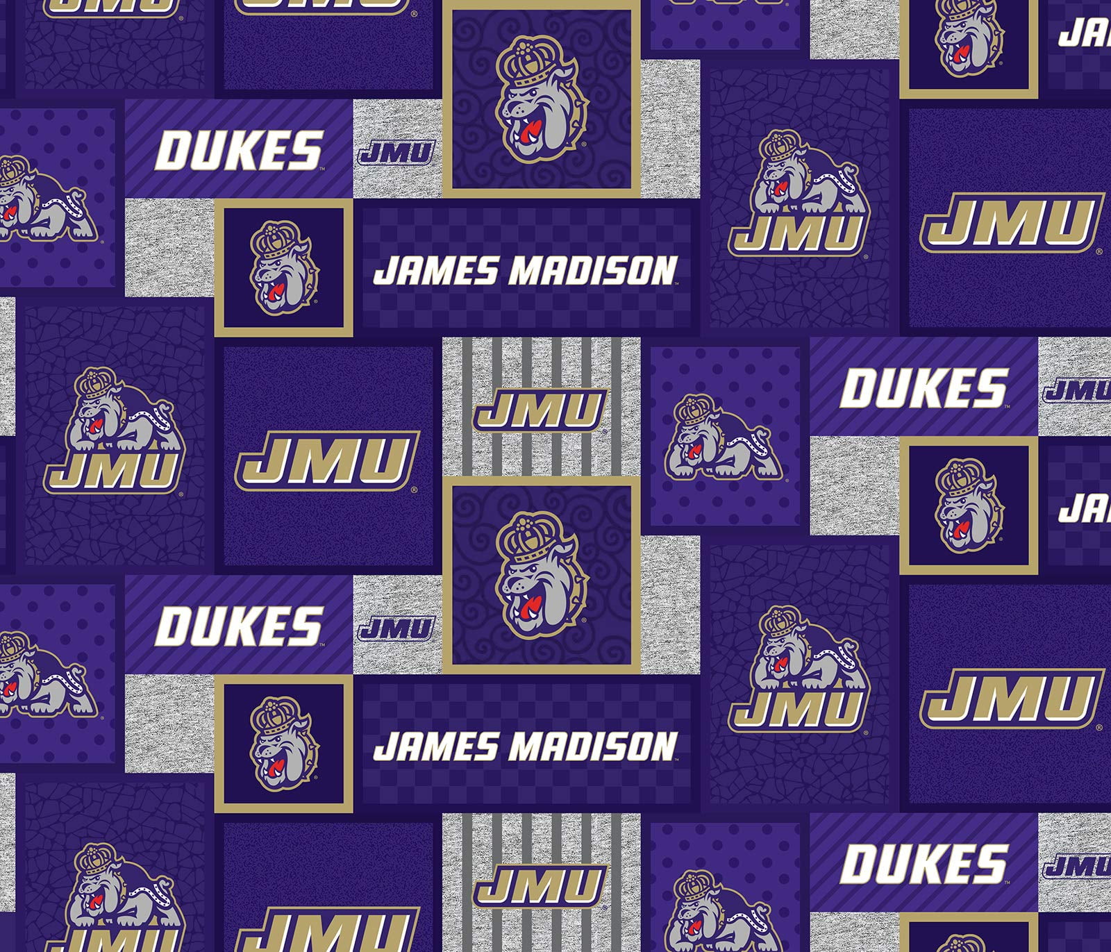 NCAA-James Madison U Dukes JMU-1177 College patch fleece - Walmart.com