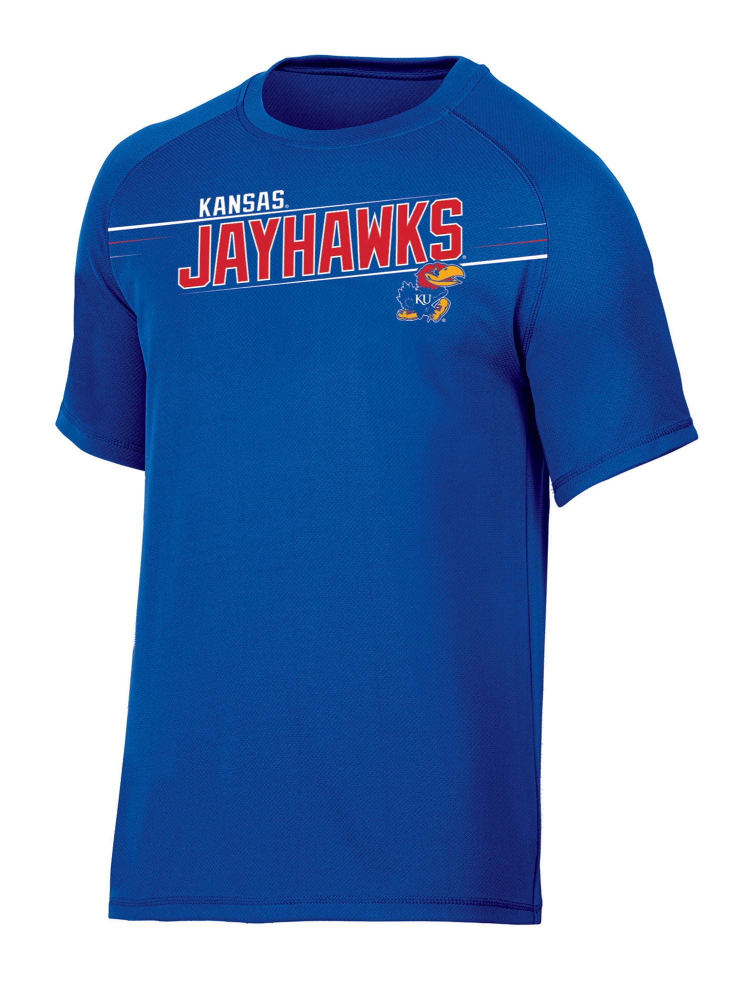 NCAA KANSAS JAYHAWKS Mens Primry Color Synthetic SS TEE Hex - Walmart.com
