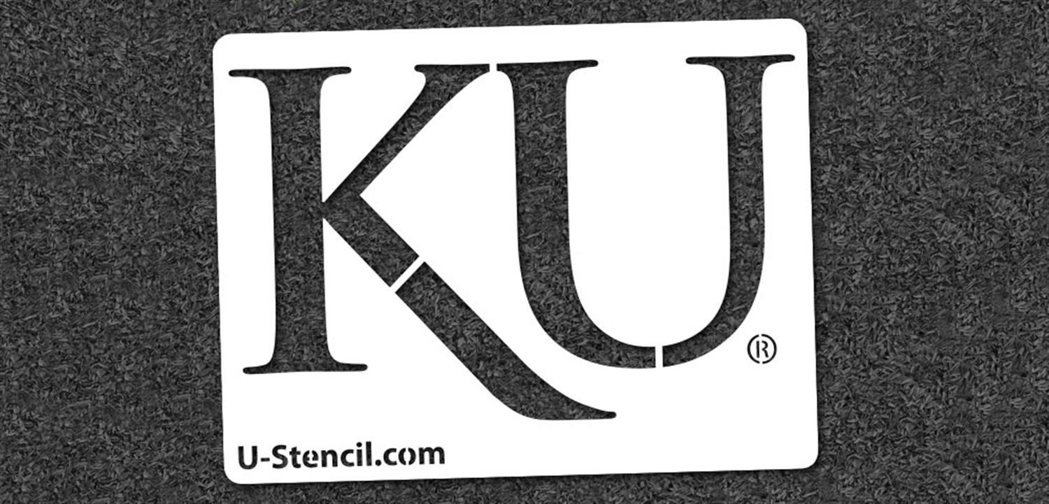 NCAA Kansas Jayhawks Collegiate 'KU' Mini Stencil Kit - Walmart.com