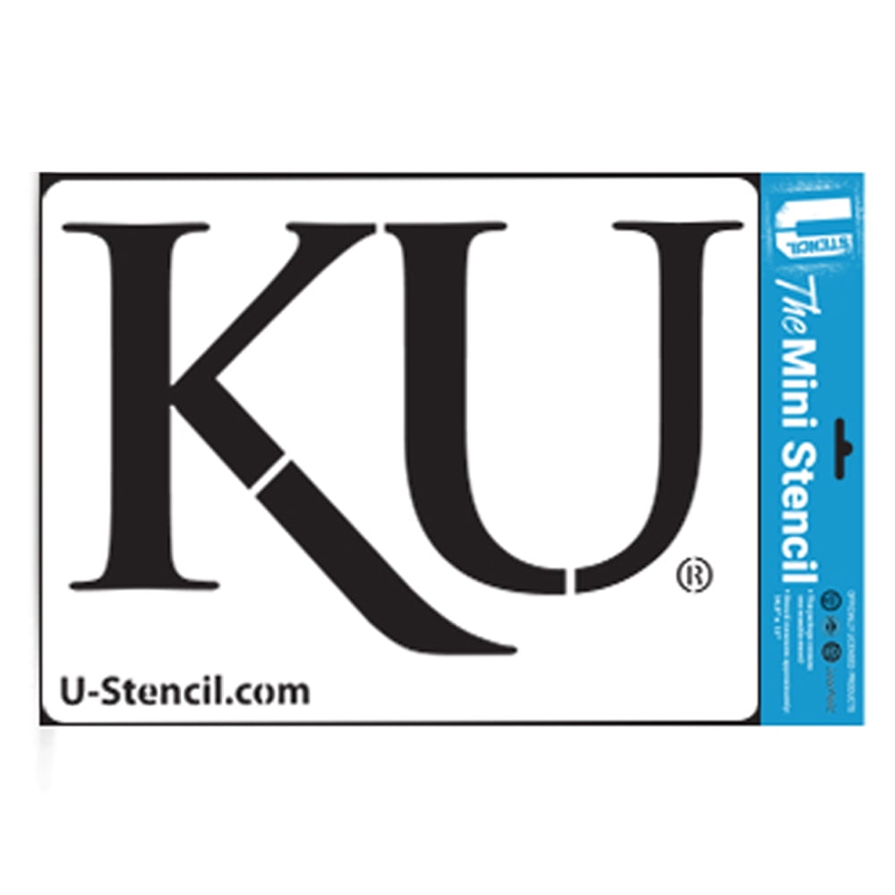 NCAA Kansas Jayhawks Collegiate 'KU' Mini Stencil Kit - Walmart.com