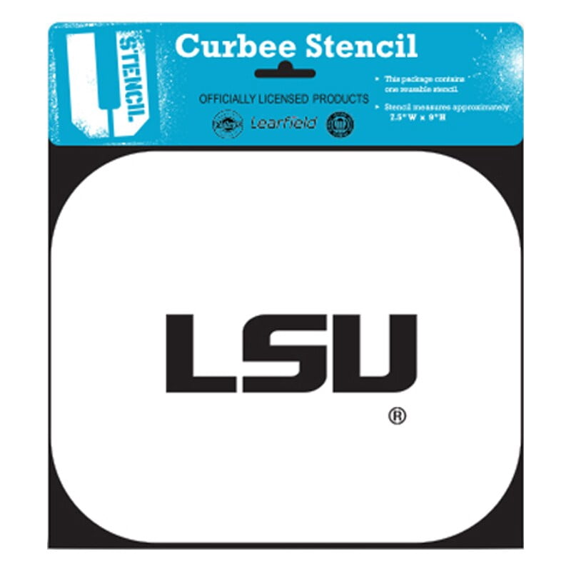 NCAA LSU Tigers Collegiate 'LSU' Curbee Stencil - Walmart.com