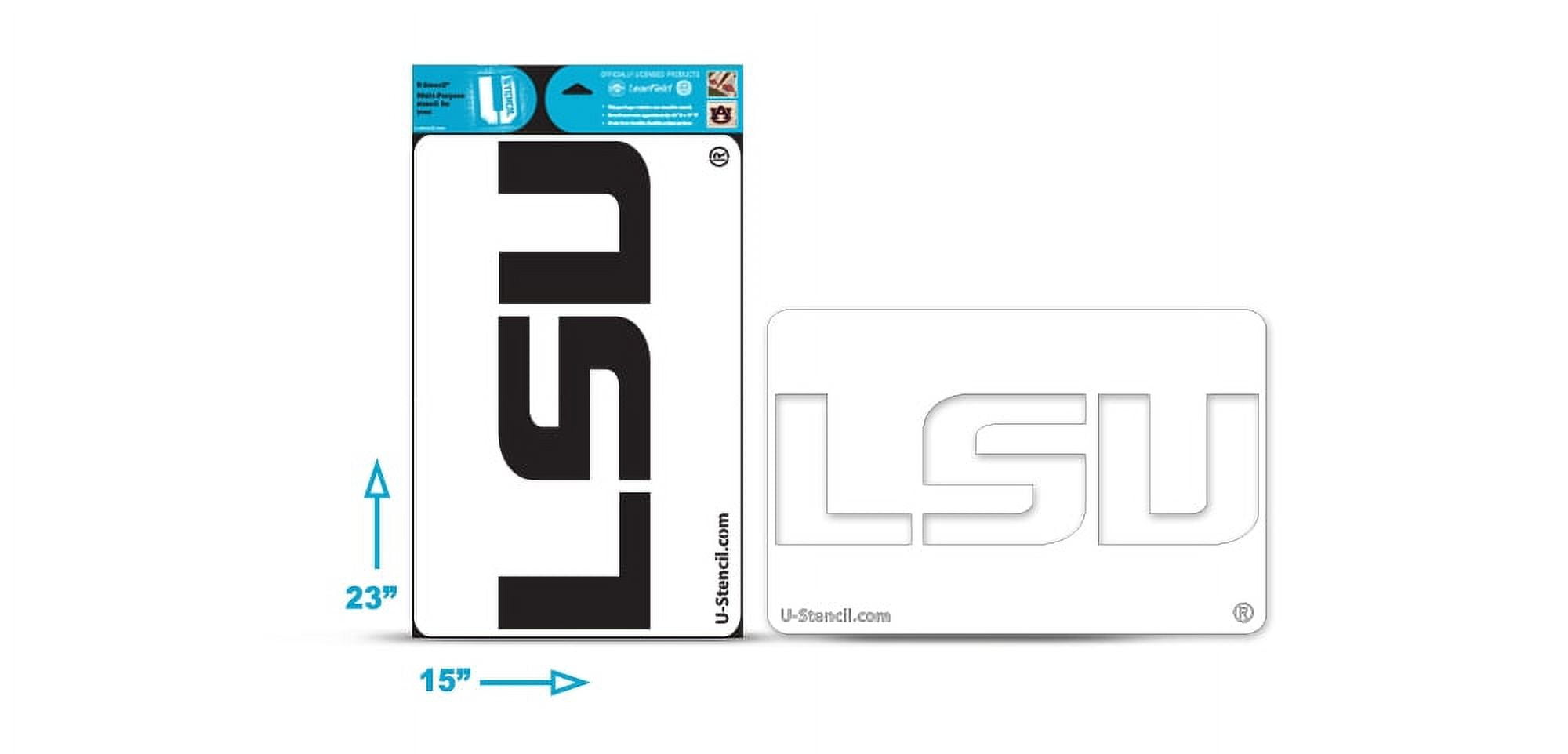 NCAA LSU Tigers Collegiate 'LSU' Multi-Purpose Stencil - Walmart.com