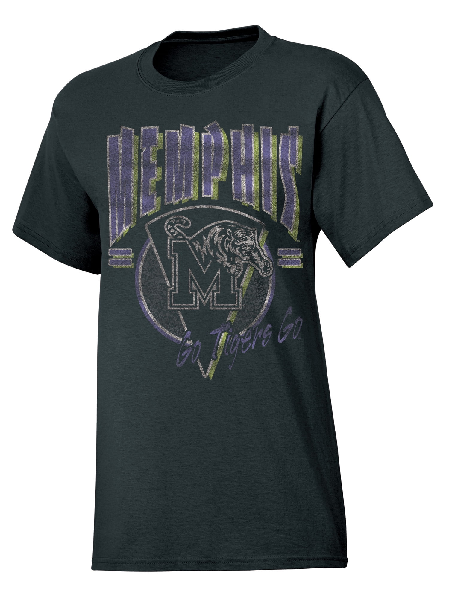 NCAA MEMPHIS TIGERS Mens Black Color Cotton SS TEE Frat Mash - Walmart.com