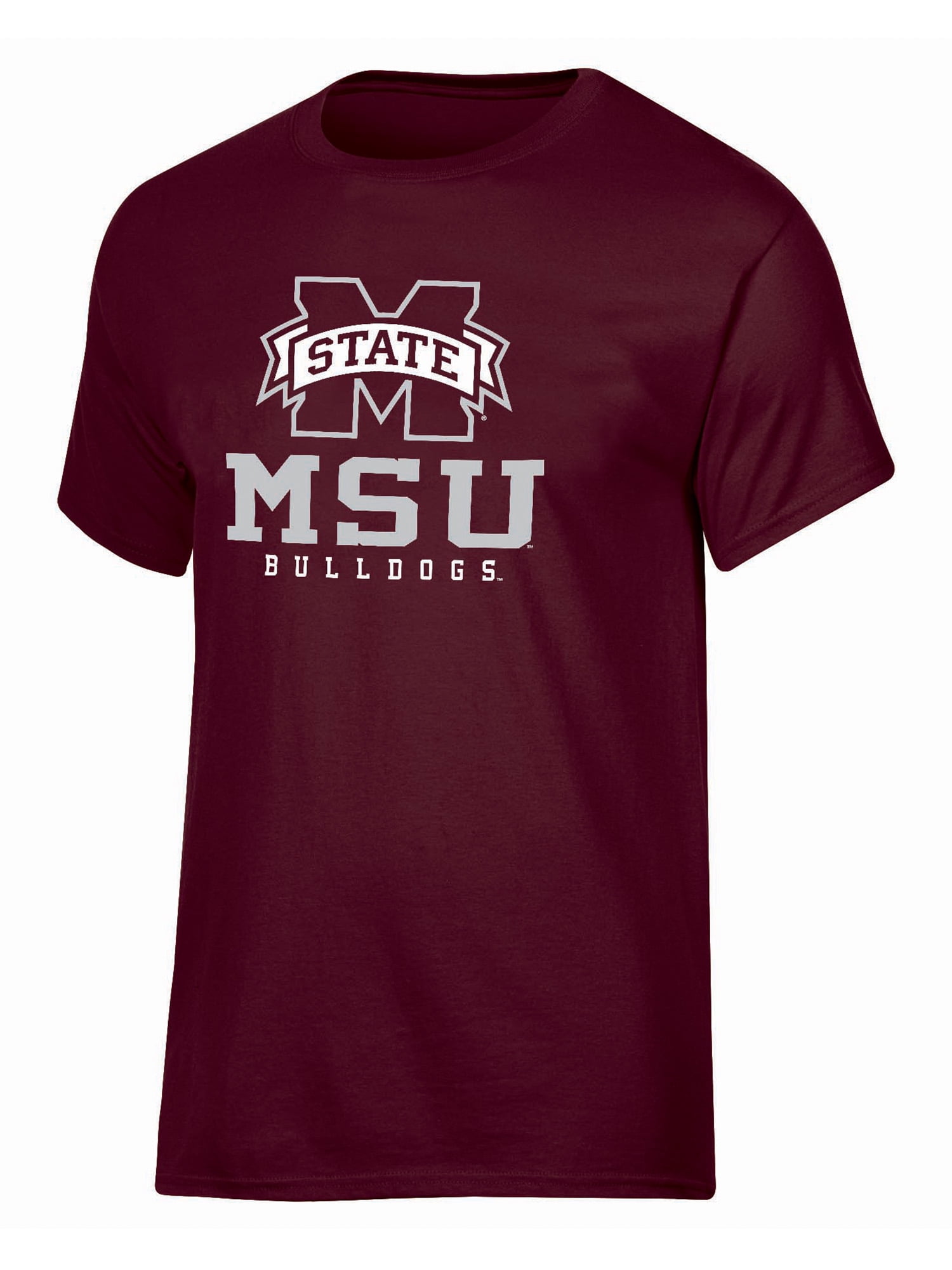 NCAA MISSISSIPPI STATE Mens Primry Color Cotton SS TEE Logo Over Name ...