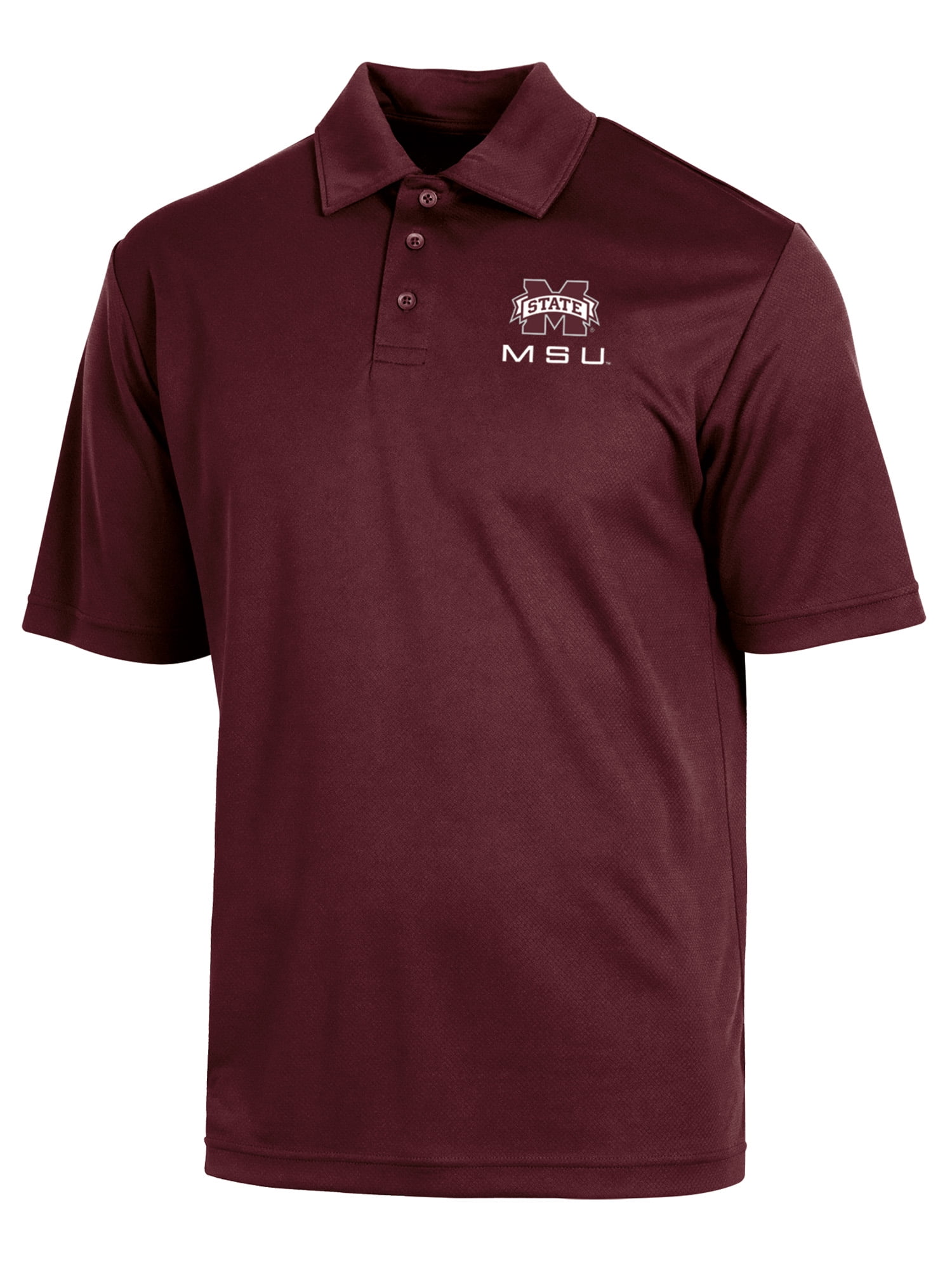 NCAA MISSISSIPPI STATE Mens Primry Color Synthetic POLO Primary OPP ...