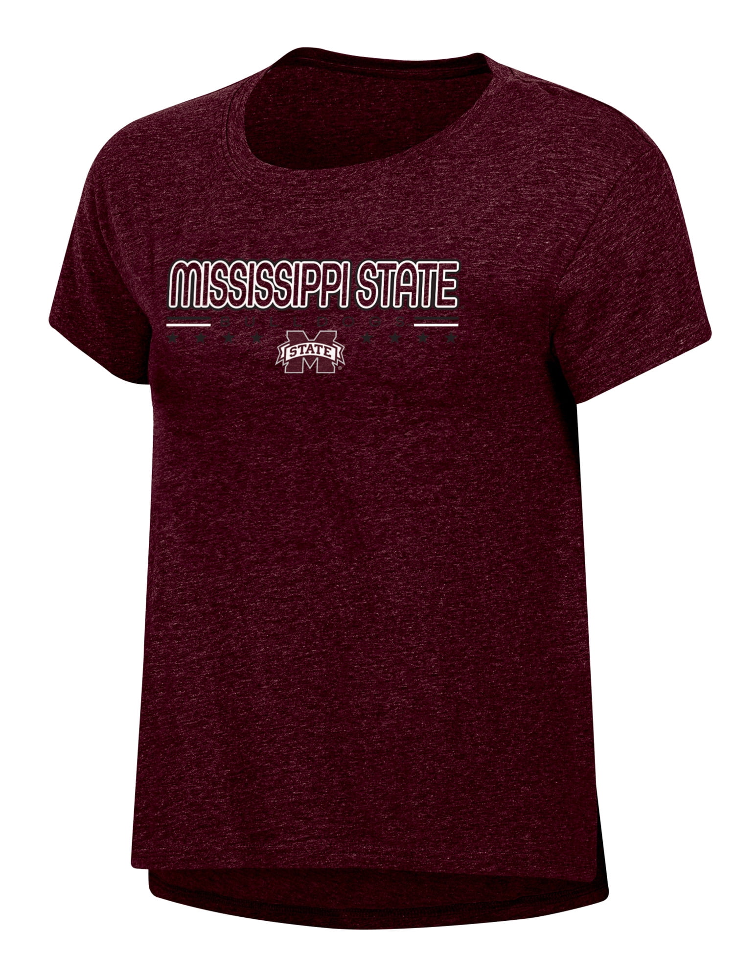 NCAA MISSISSIPPI STATE Womens Primry Color Cotton SS TEE Blocked Stars ...