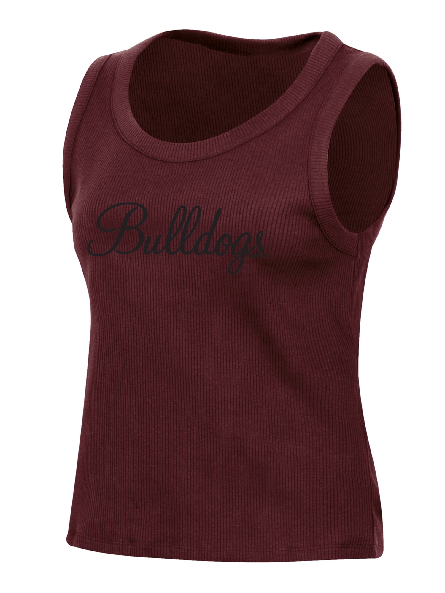 NCAA MISSISSIPPI STATE Womens Primry Color Cotton TNK Script Ribbed ...