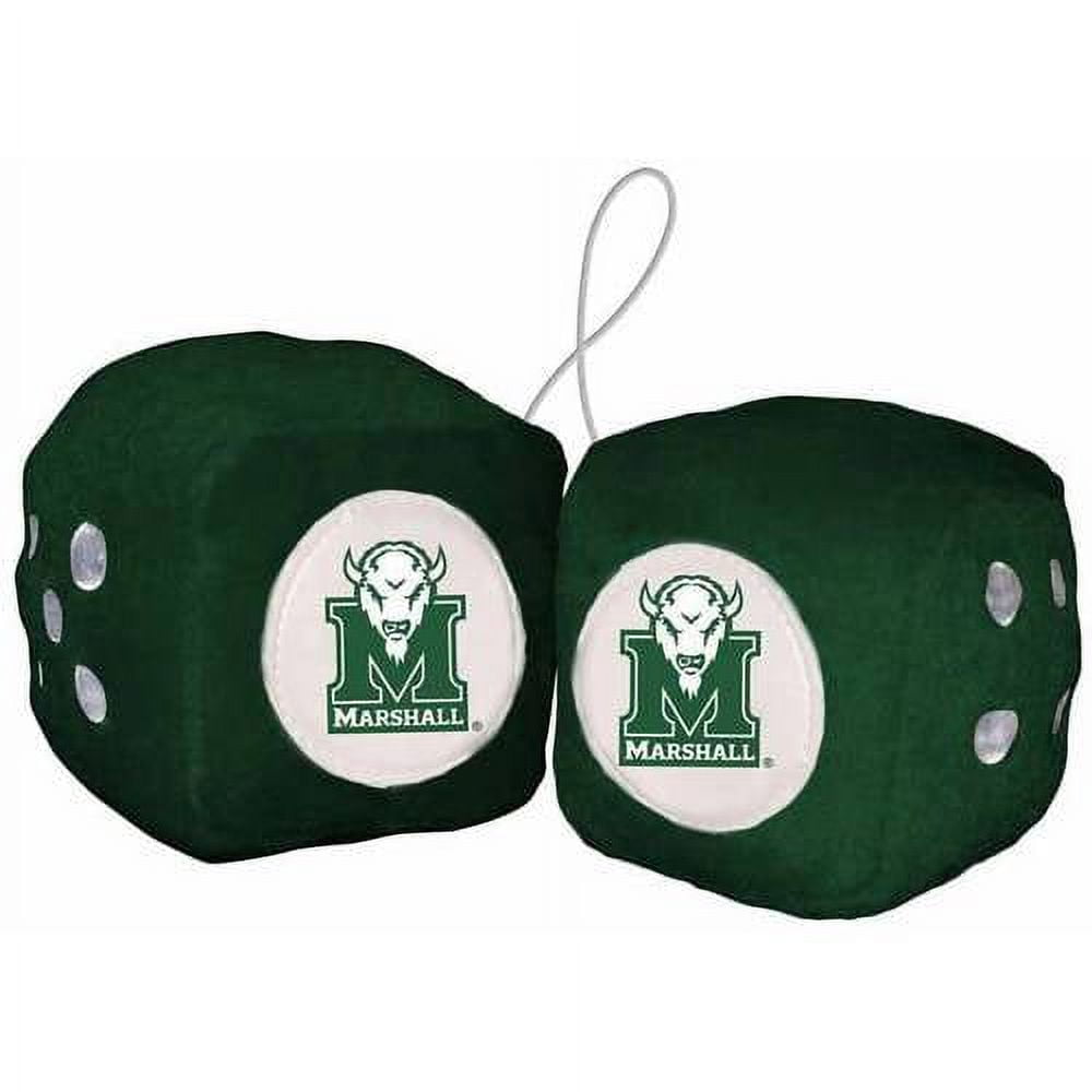 NCAA Marshall Football Team Fuzzy Dice - Walmart.com