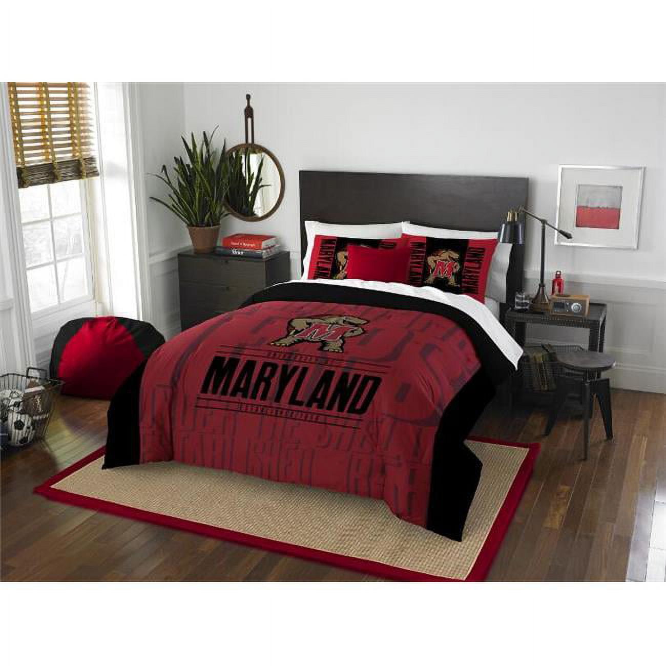 Maryland Terps NCAA Full Comforter Set (Modern Take Series) (86" x 86 ...