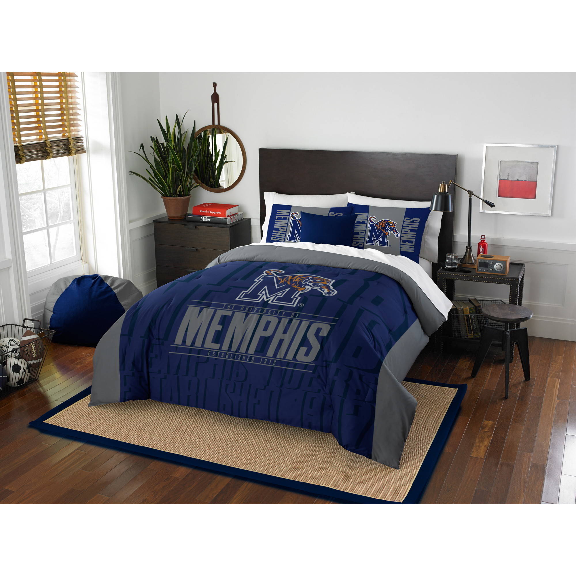 NCAA Memphis Tigers "Modern Take" Bedding Comforter Set - Walmart.com