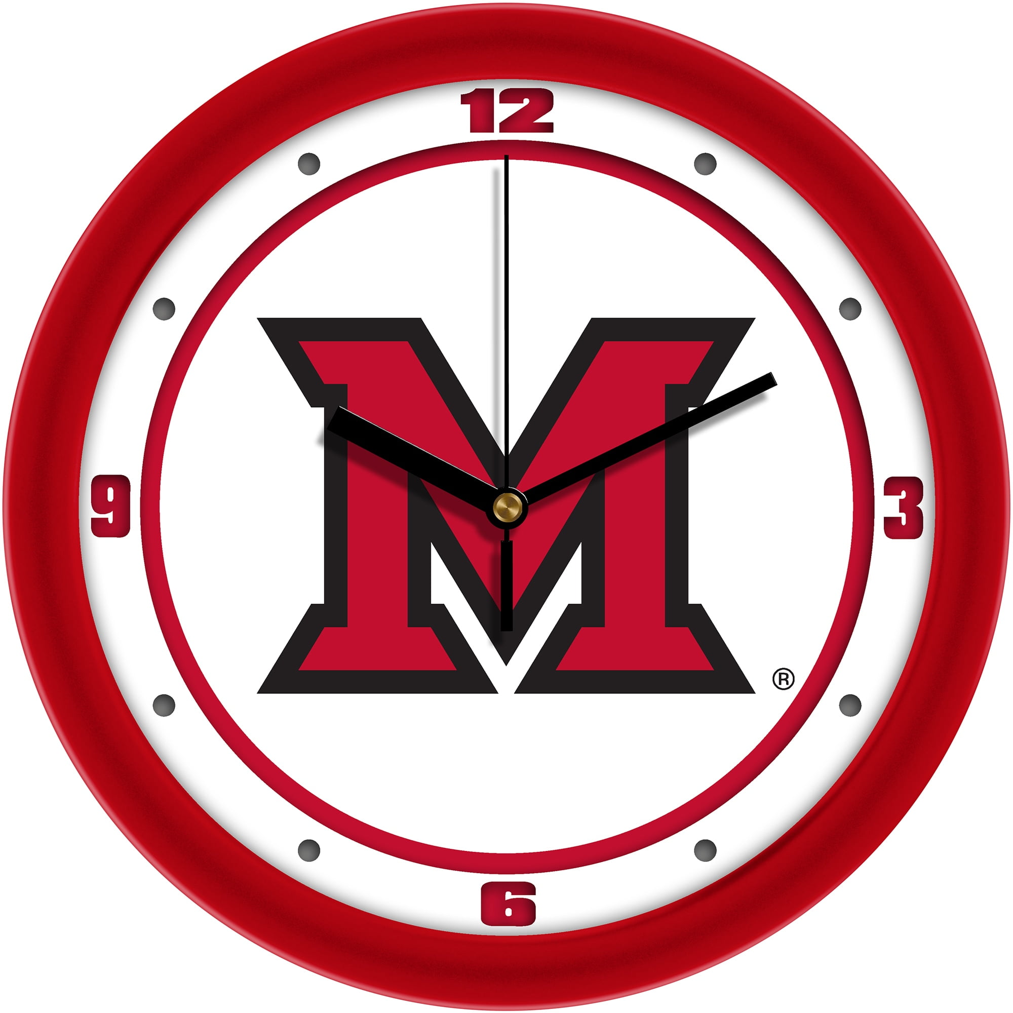 NCAA Miami Univ. Redhawks Traditional Wall Clock - Walmart.com