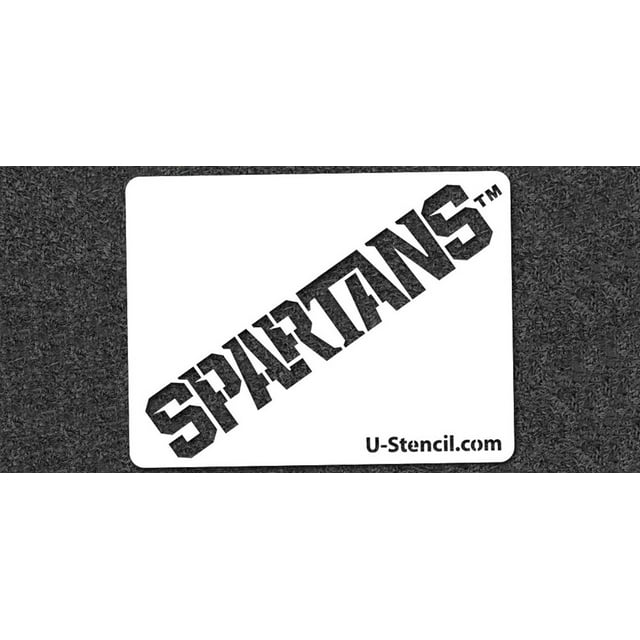 NCAA Michigan State Spartans Collegiate 'SPARTANS' Mini Stencil Kit ...