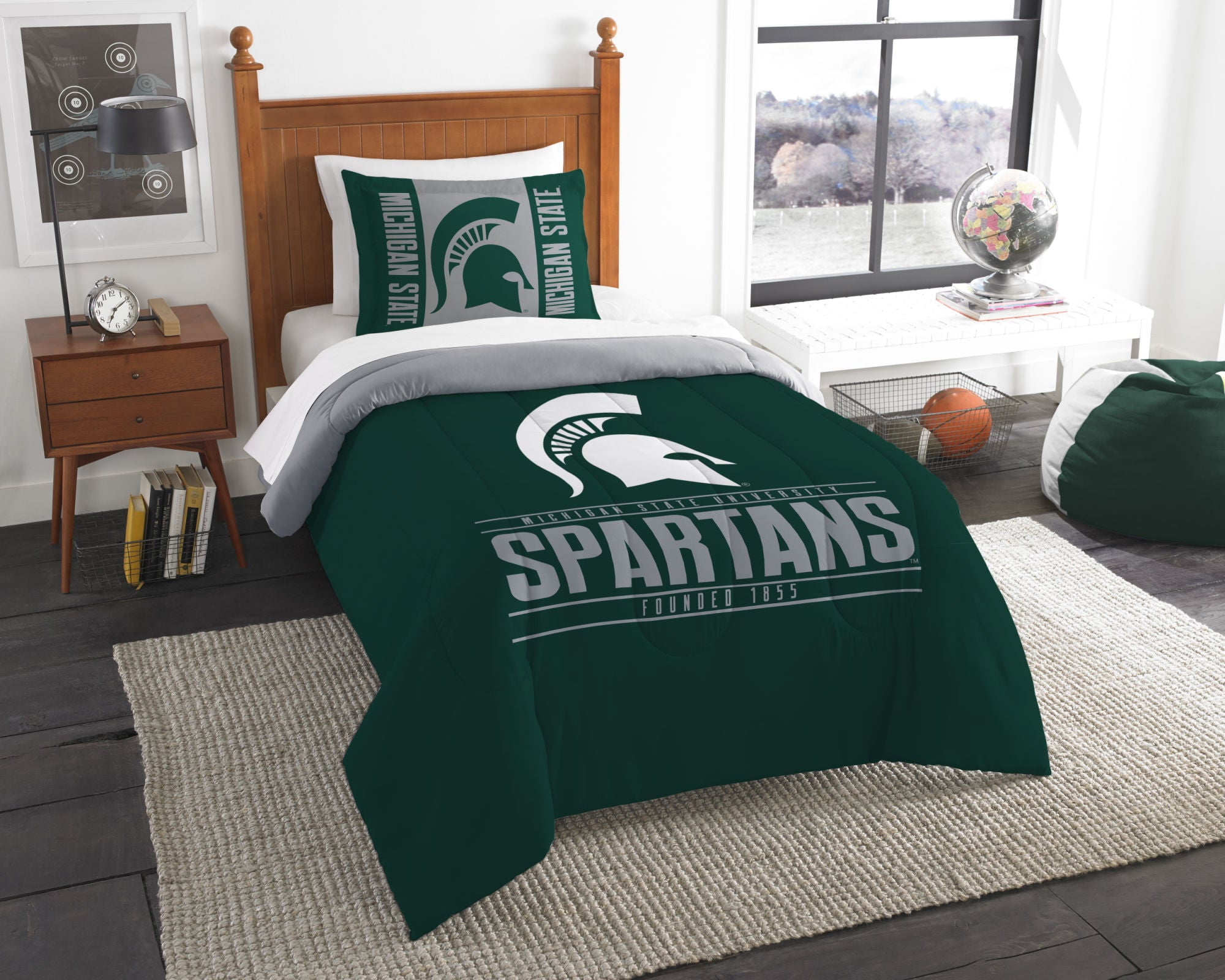 NCAA Michigan State Spartans "Modern Take" Bedding Comforter Set ...