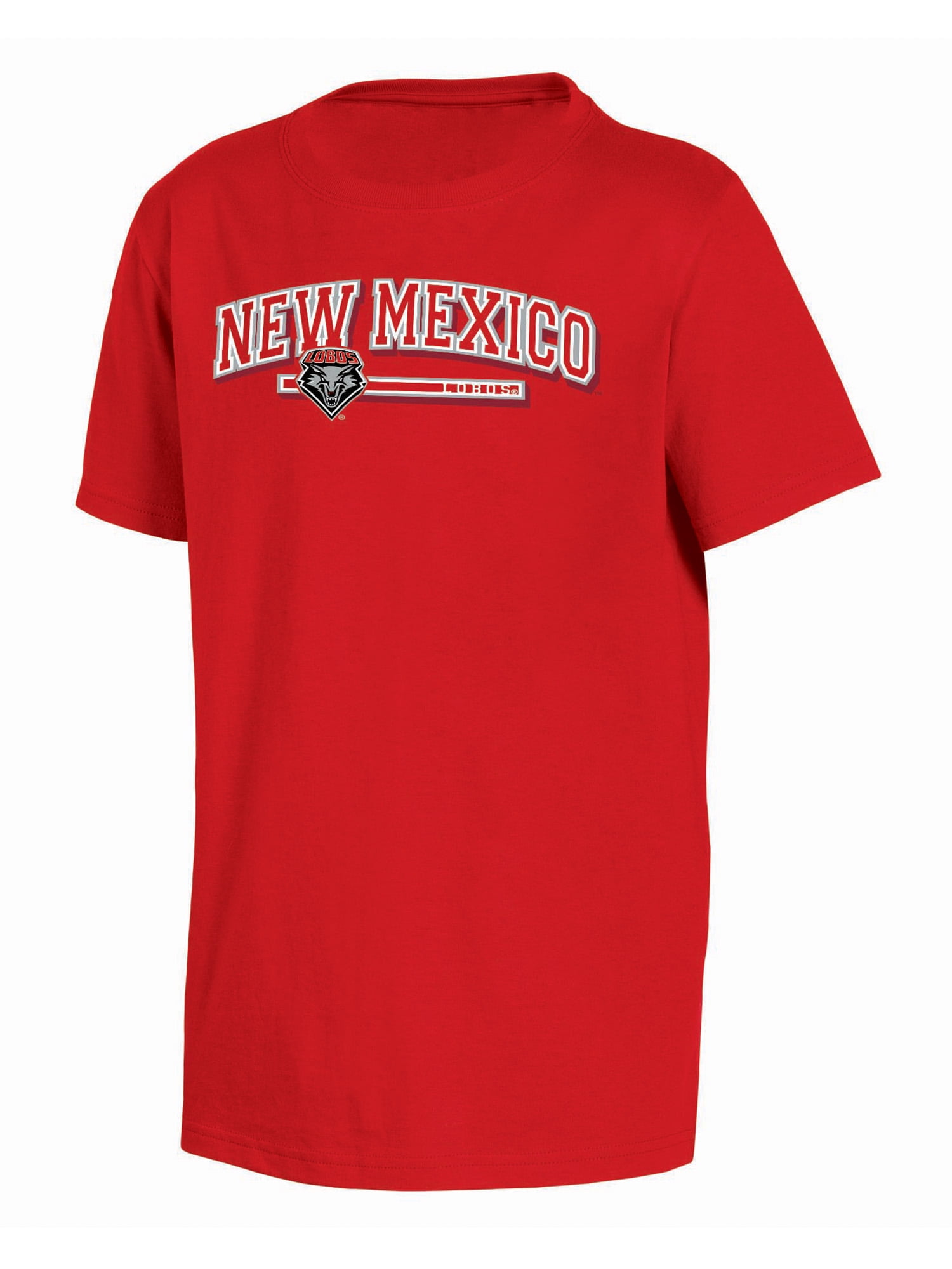 NCAA NEW MEXICO Boys Primry Color Cotton SS TEE Arch Over OPP - Walmart.com