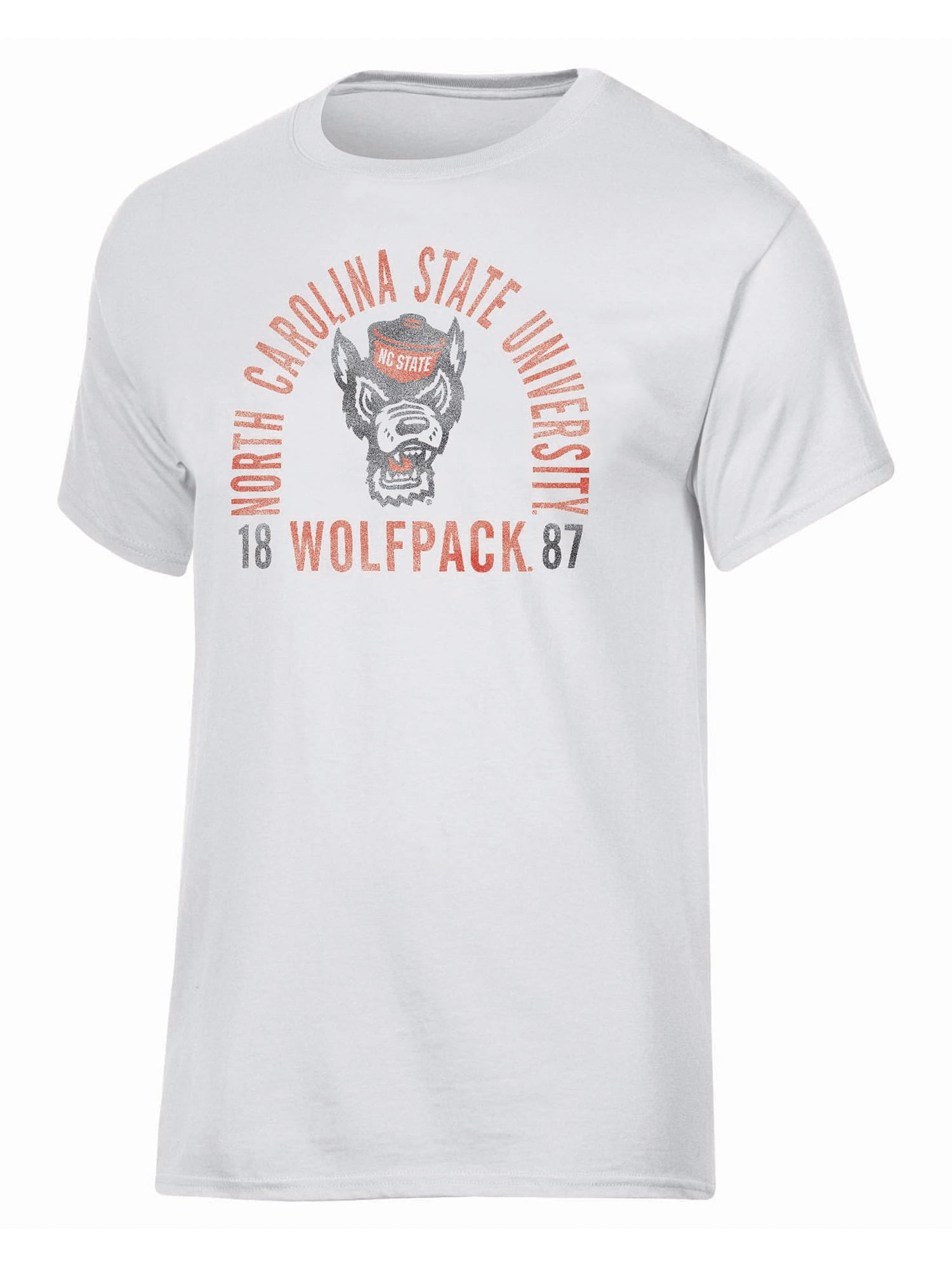 NCAA NORTH CAROLINA ST Mens Altrnt Color Cotton SS TEE Arch Faded OPP ...