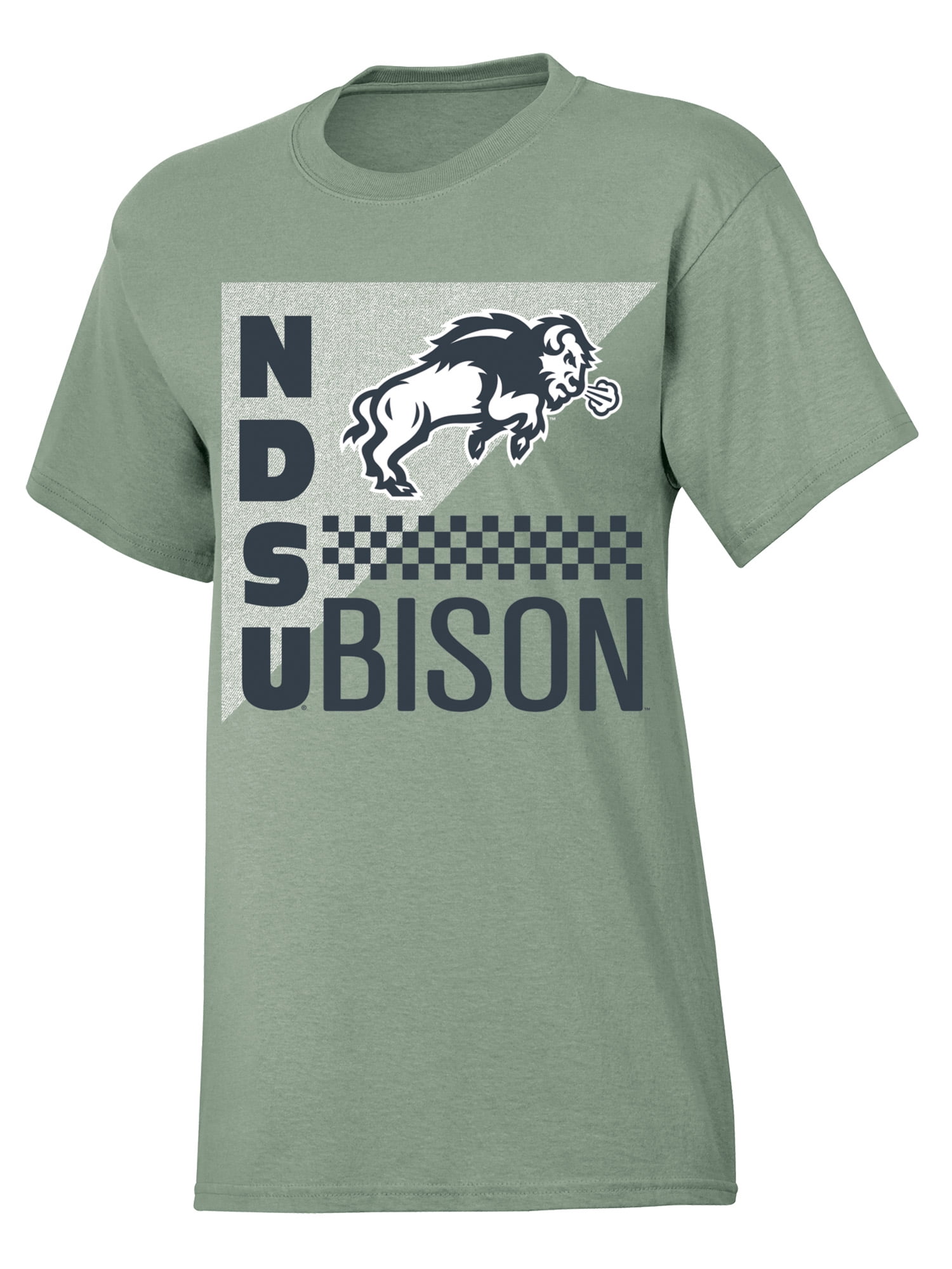 NCAA NORTH DAKOTA STATE Mens Sage Color Cotton SS TEE Frat Finish Line ...