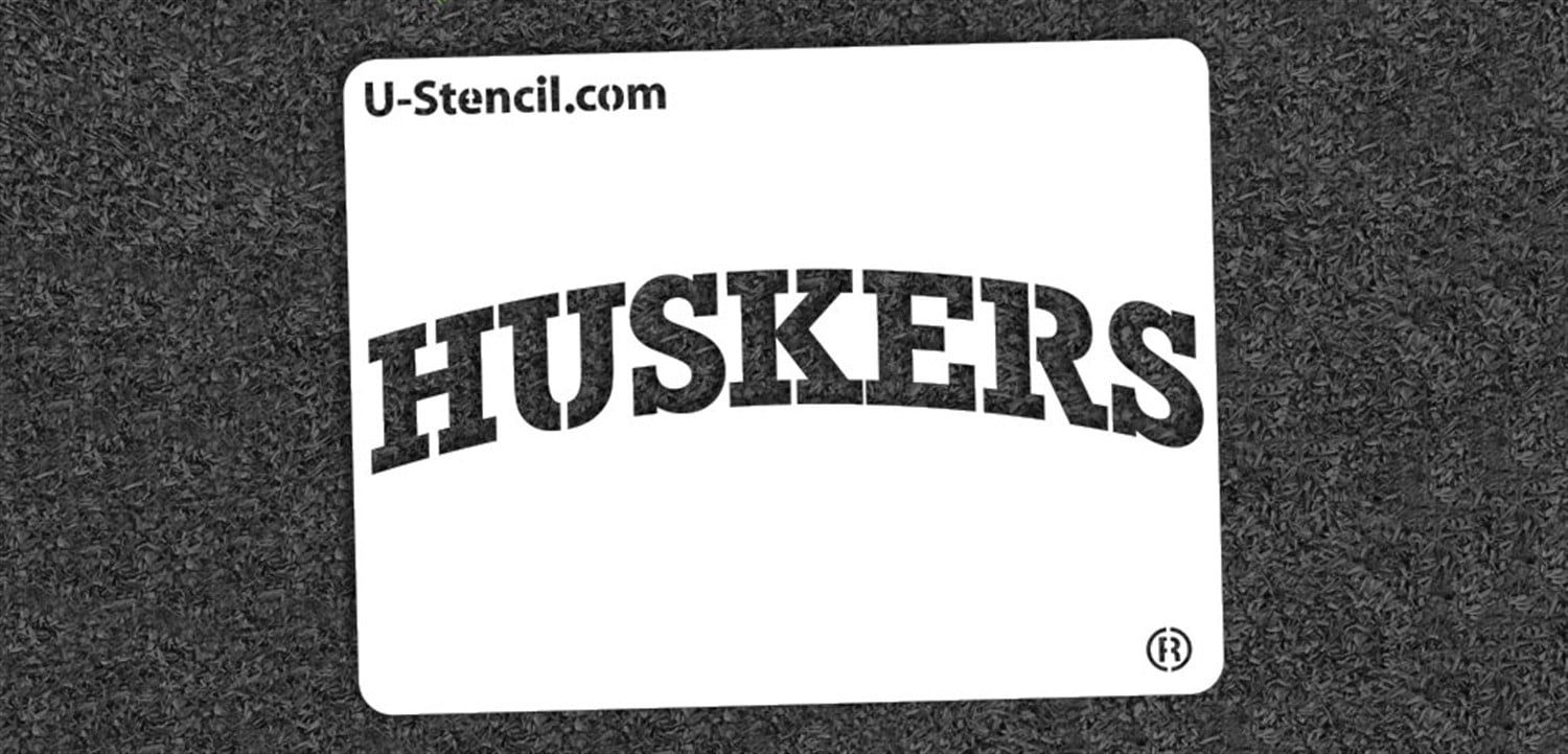 NCAA Nebraska Cornhuskers Collegiate 'HUSKERS' Mini Stencil Kit ...