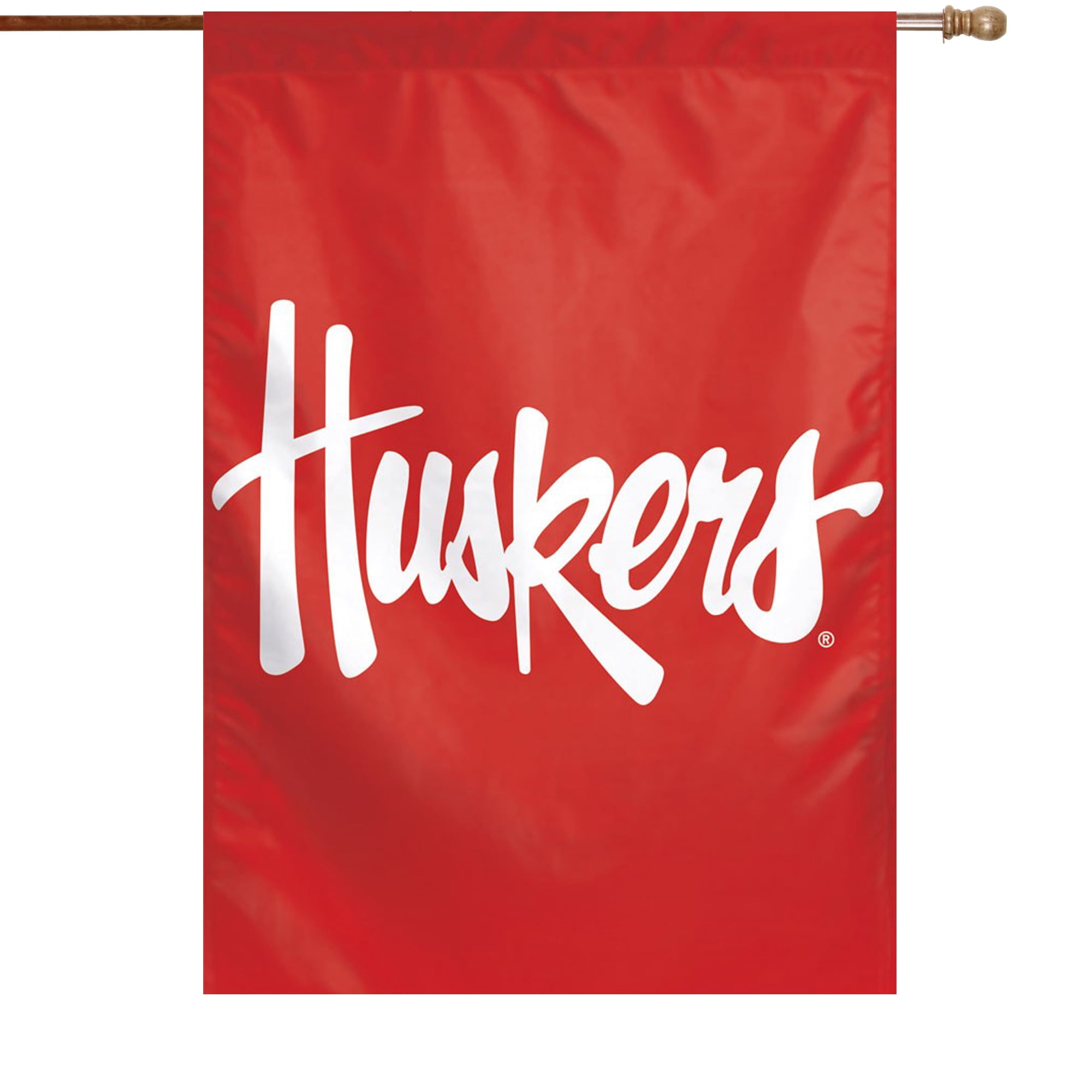 NCAA Nebraska Team 28" x 40" Vertical Flag - Walmart.com