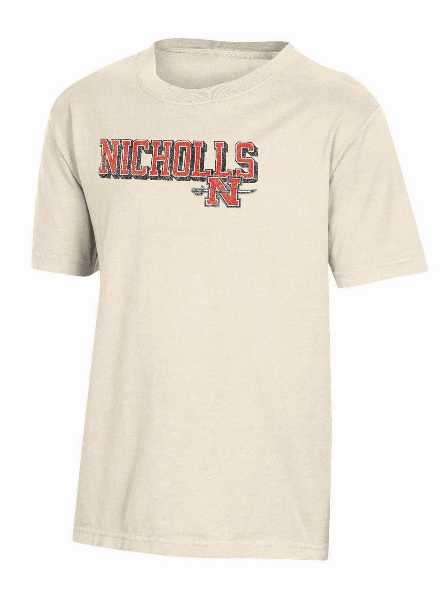 NCAA Nicholls St Colonels Boys Tan Color Cotton Comfort Short Sleeve ...