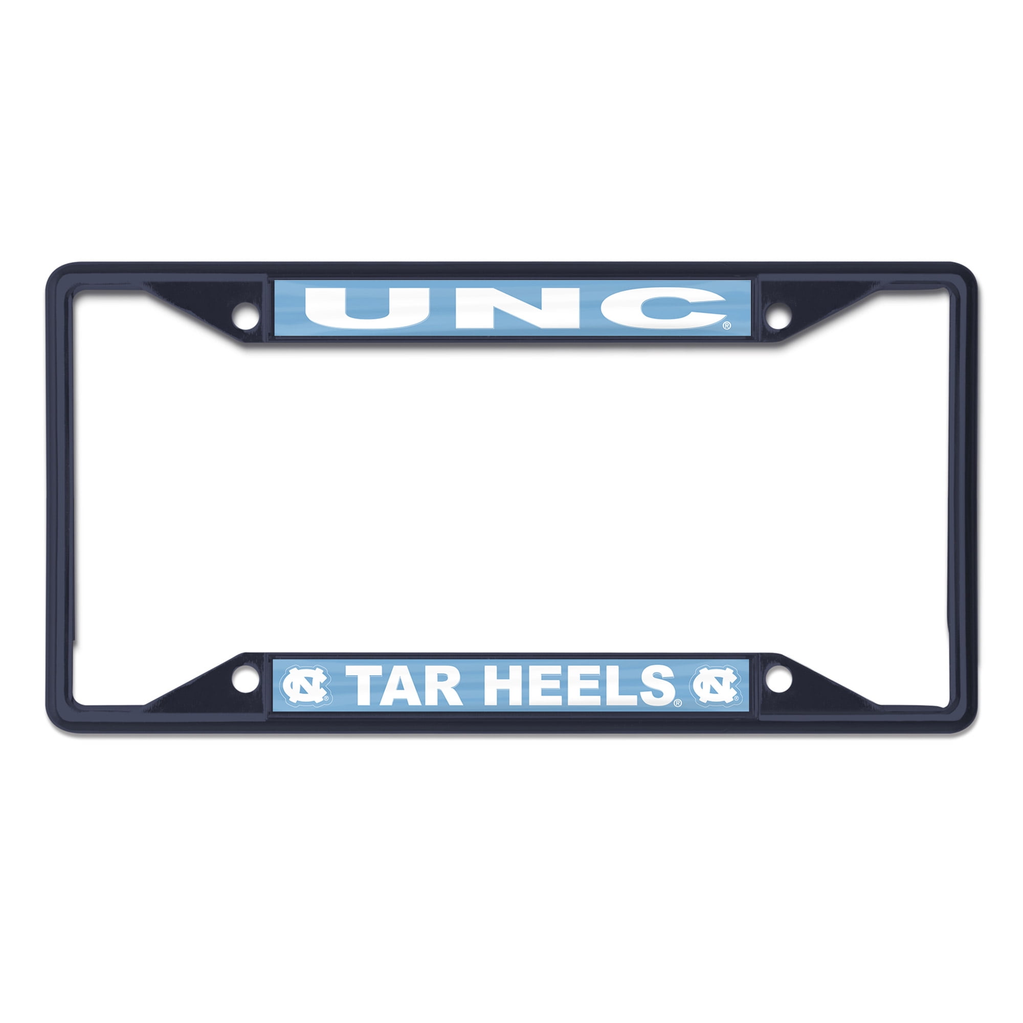 NCAA North Carolina Team Colored Small Over Small License Plate Frame ...