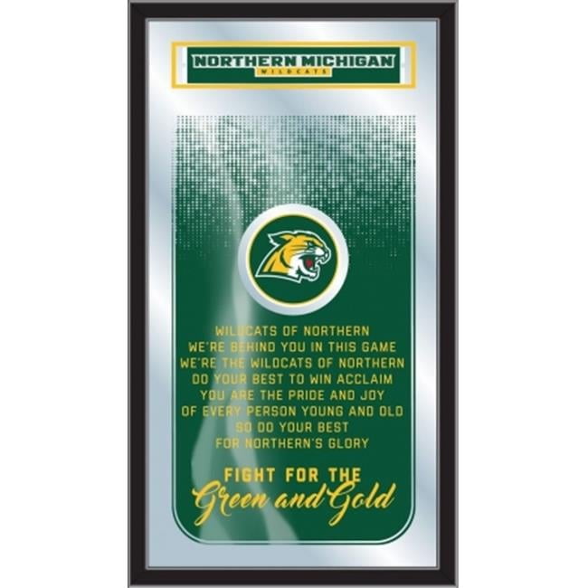NCAA Northern Michigan Fight Song Logo Mirror - 26 x 15 in. - Walmart.com