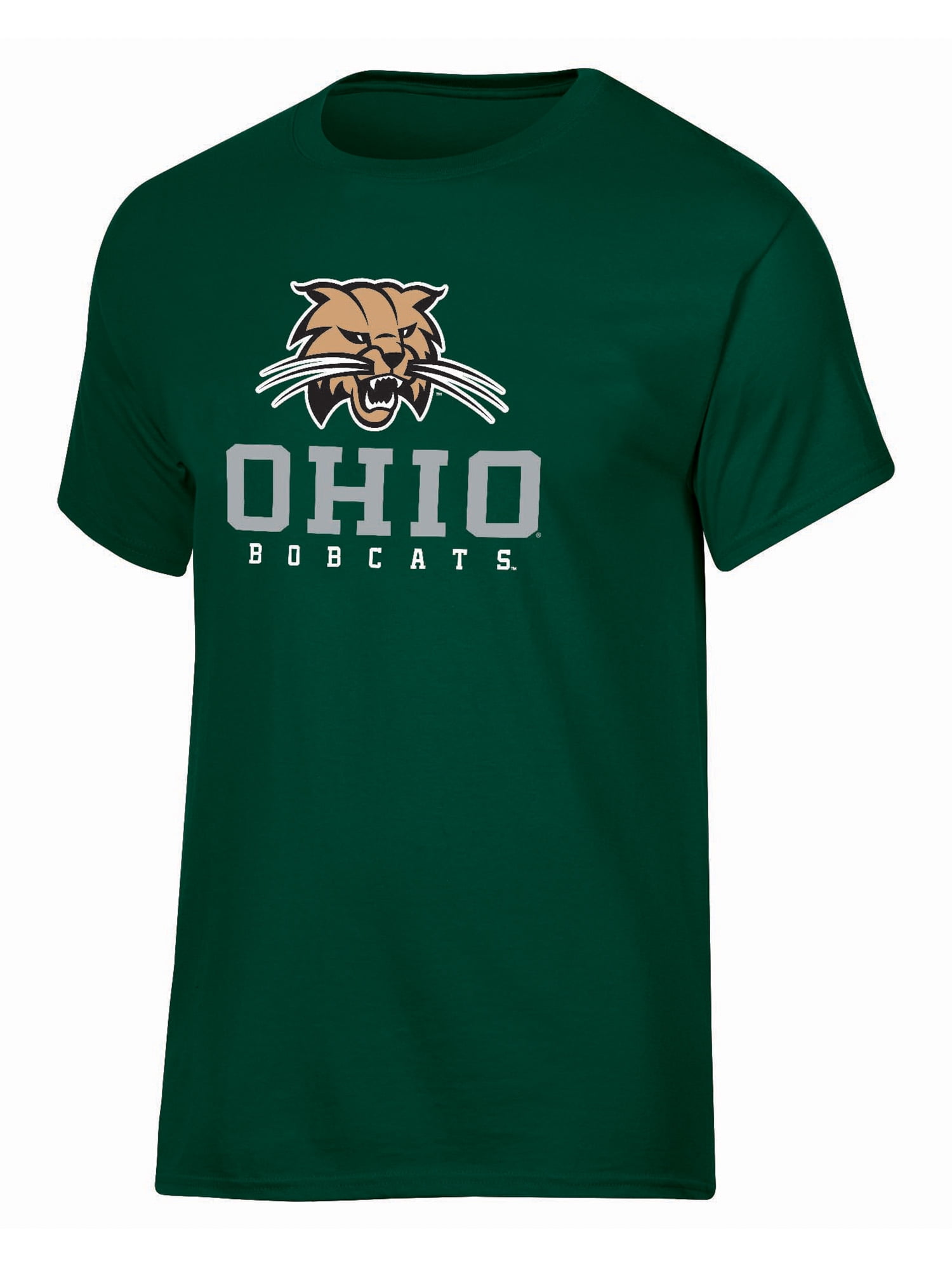 NCAA OHIO BOBCATS Mens Primry Color Cotton SS TEE Logo Over Name OPP ...