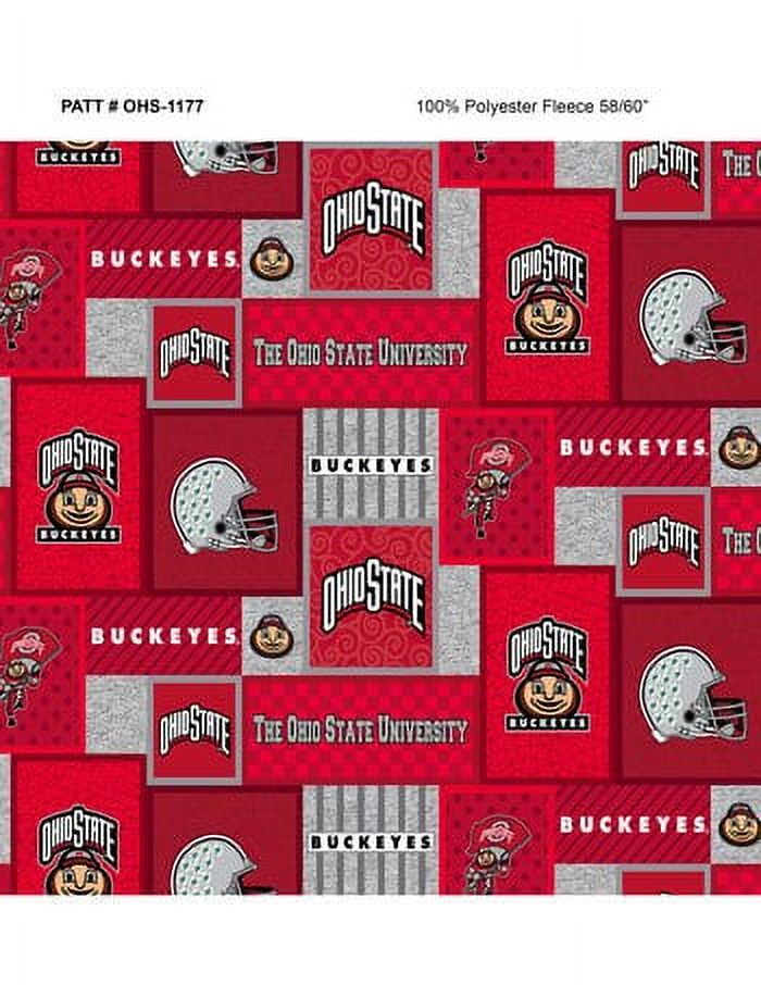 Walmart Official NCAA-Ohio State 100% Polyester Antipill Fleece Fabric ...