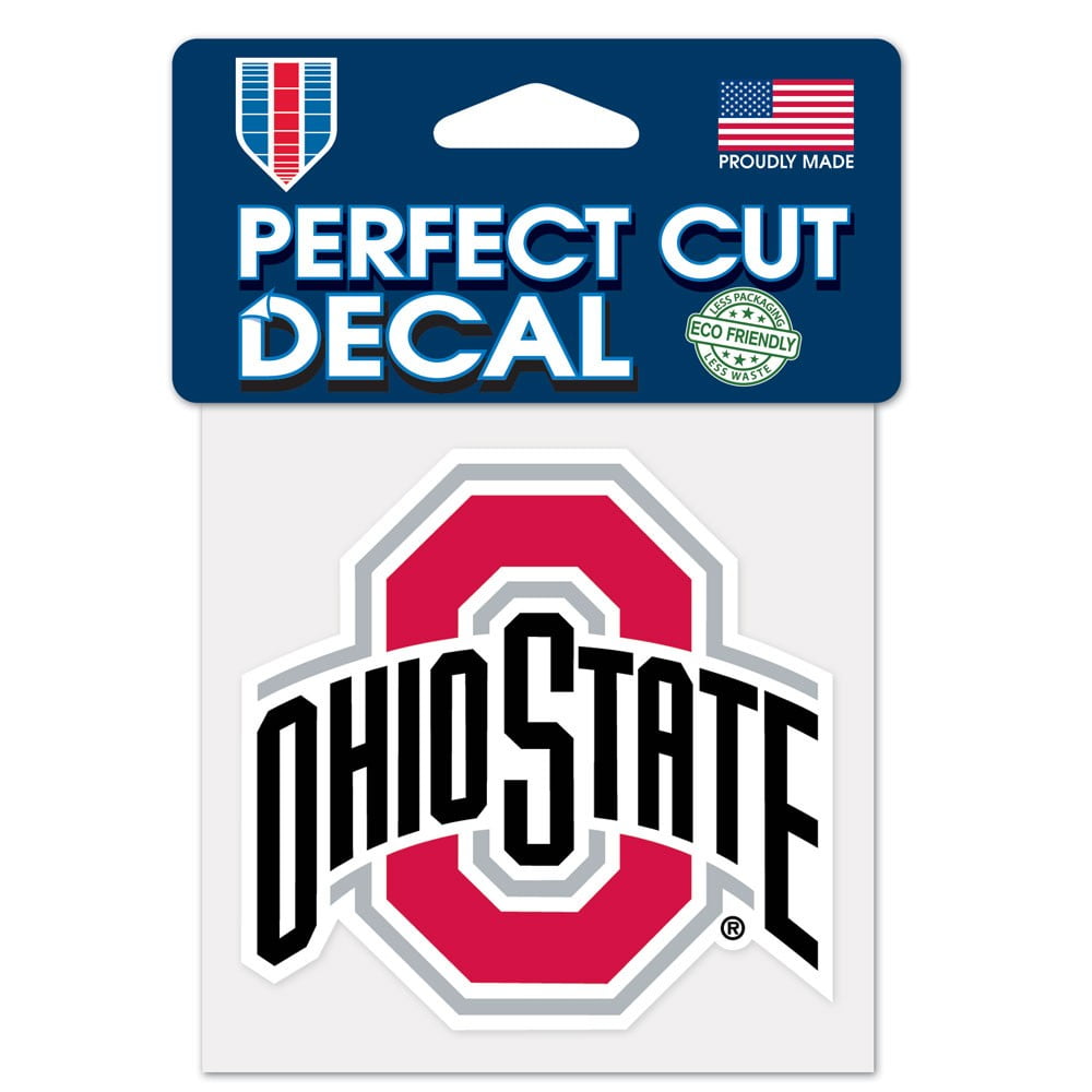 NCAA Ohio State Prime 4 x 4 Perfect Cut Decal - Walmart.com
