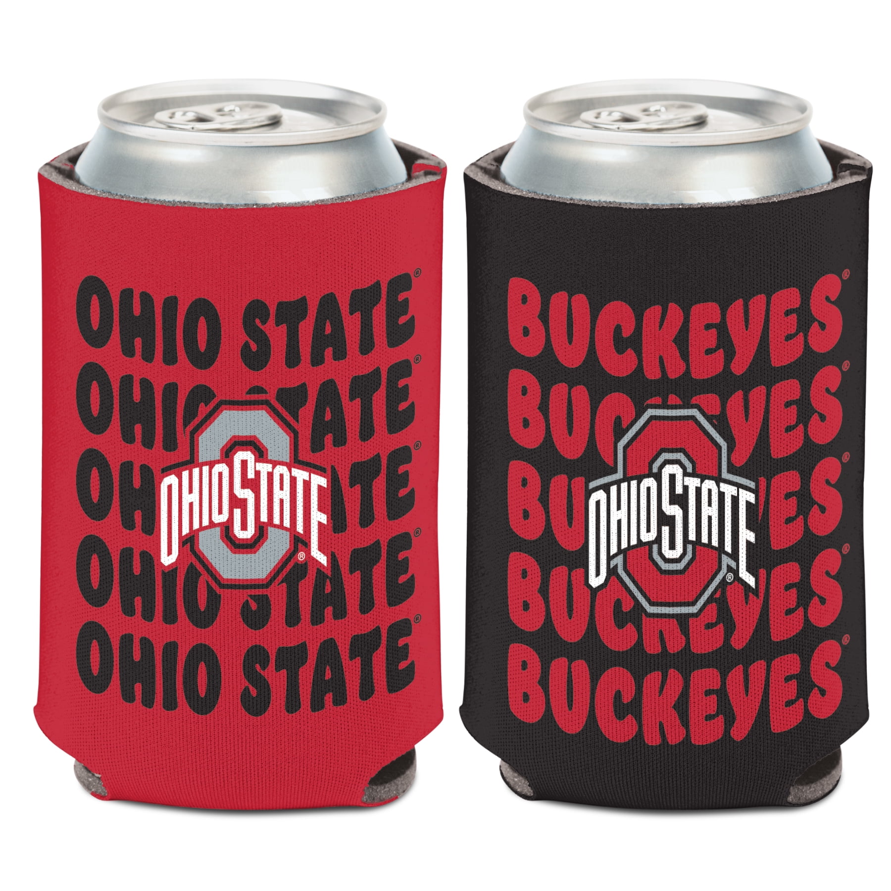 WinCraft NCAA Ohio State Word Bubble 12oz Can Cooler, Collapsible ...