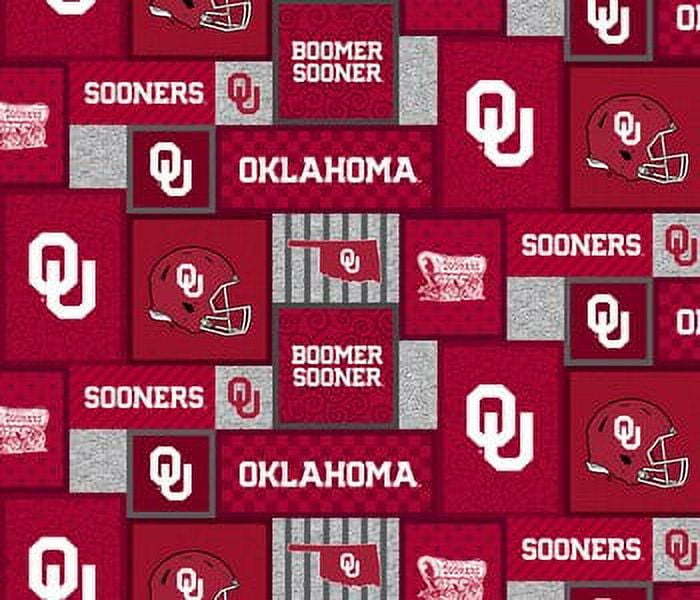 NCAA-Oklahoma OU-1177 College Patch Crafting Fleece, by the yard ...