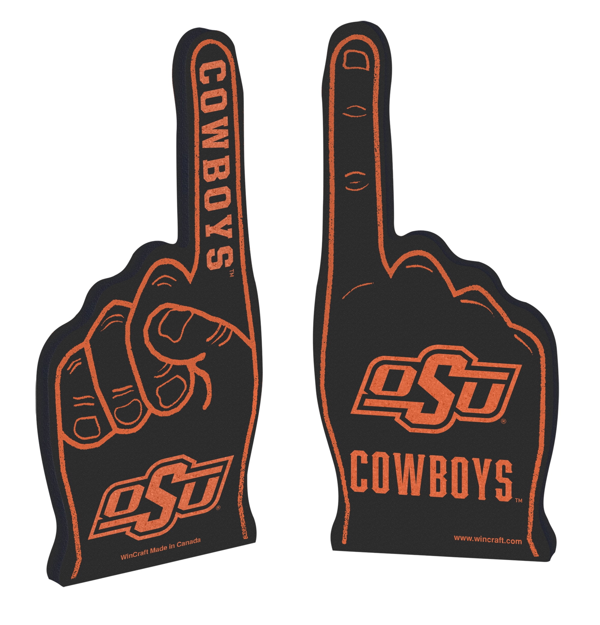 NCAA Oklahoma State Team 19" Foam Finger - Walmart.com
