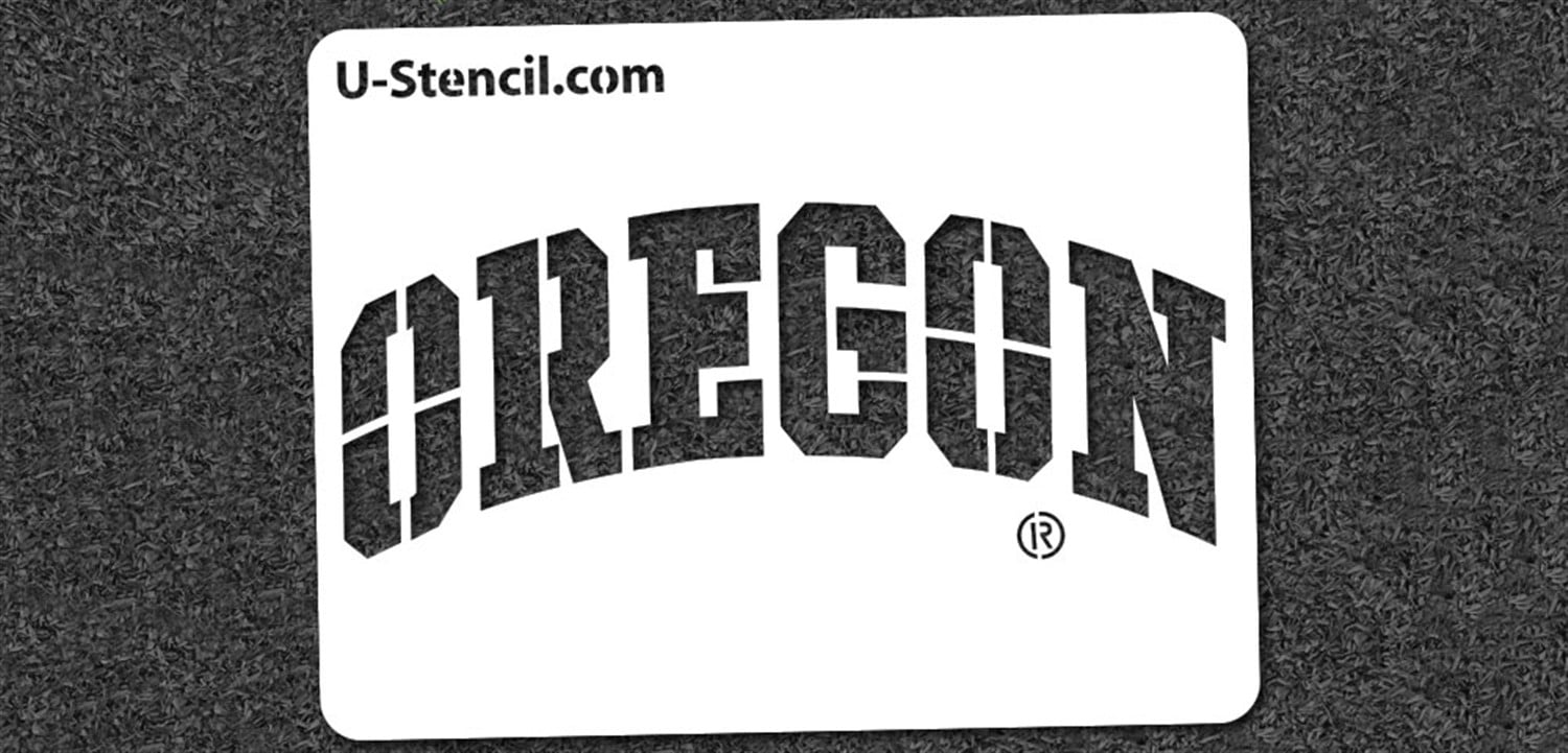 NCAA Oregon Ducks Collegiate 'OREGON' Mini Stencil Kit - Walmart.com