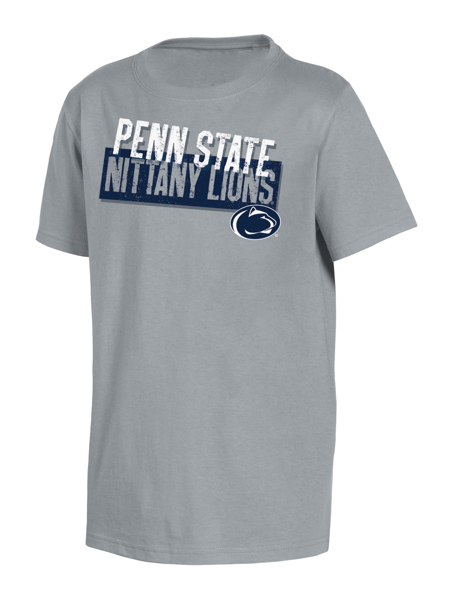 NCAA PENN STATE Boys Grey Color Cotton SS TEE Down Diag OPP - Walmart.com