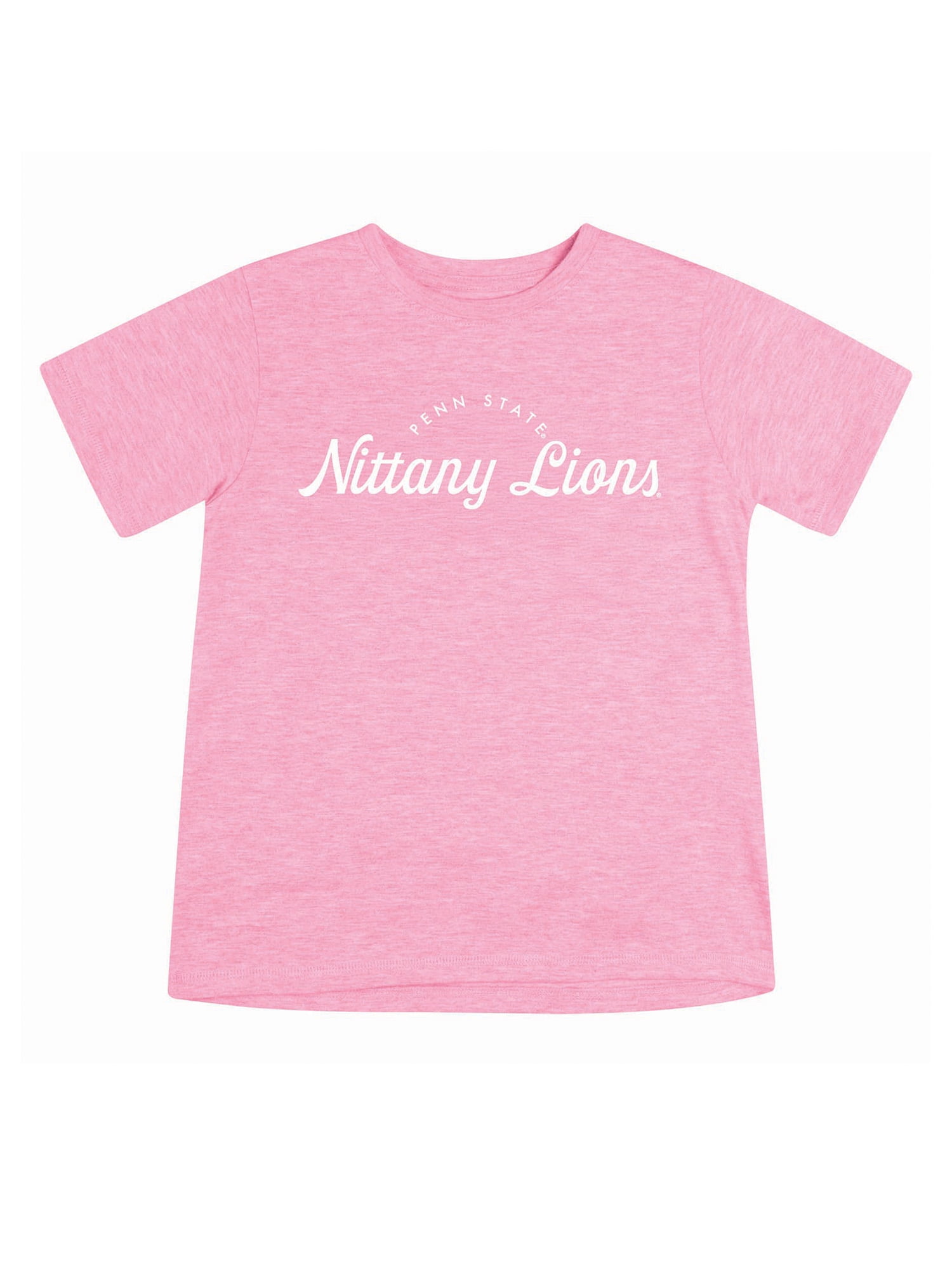NCAA PENN STATE Girls Pink Color Cotton SS TEE White Print OPP ...