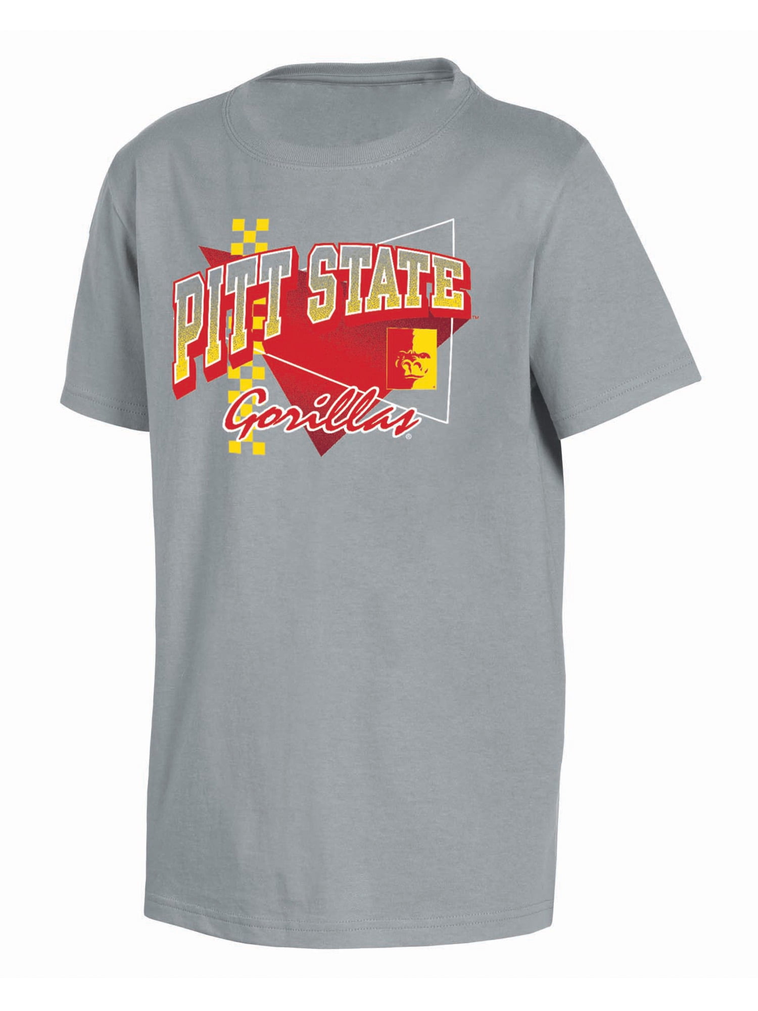 NCAA PITTSBURG STATE Boys Grey Color Blend SS TEE Race OPP - Walmart.com