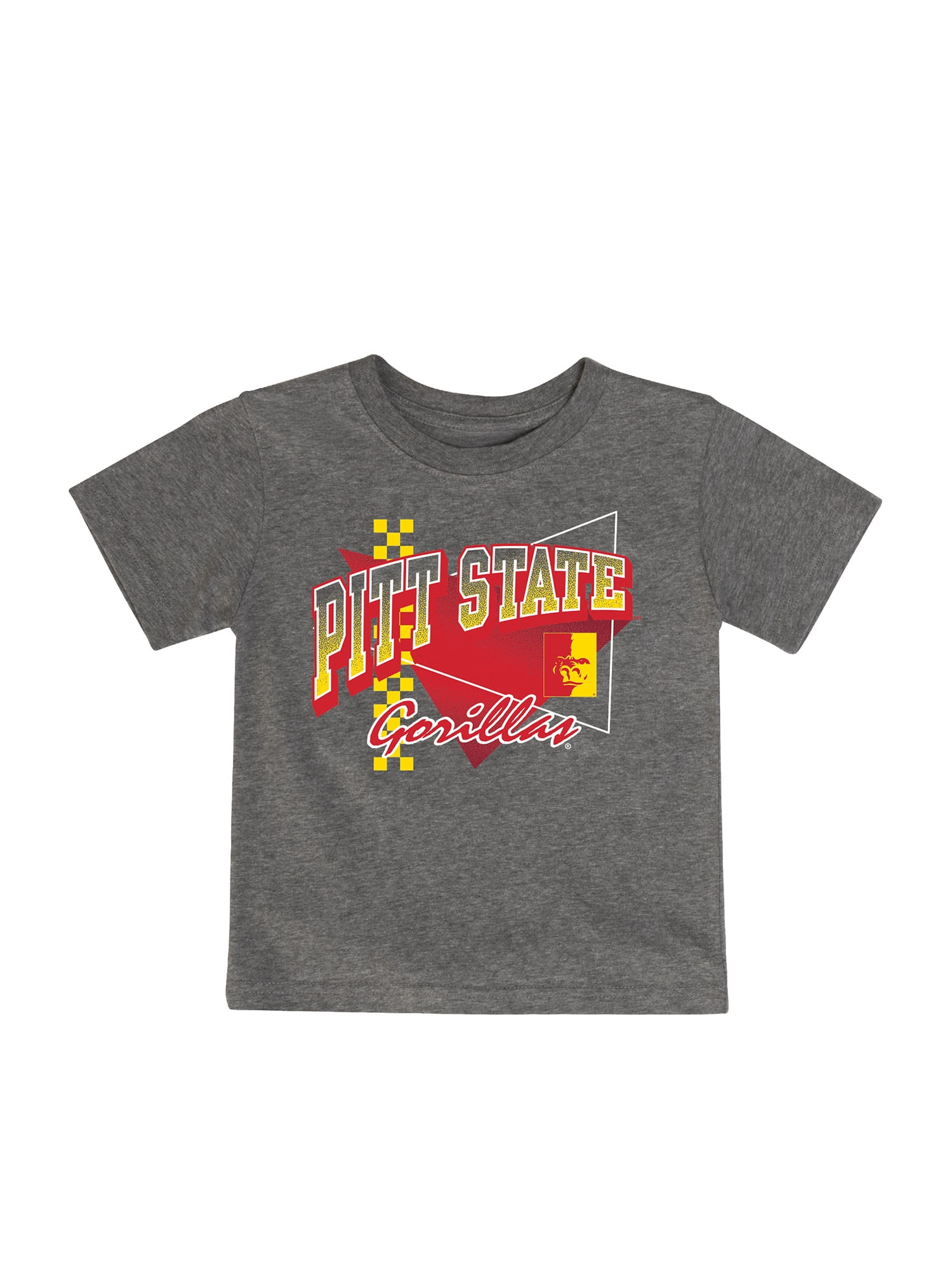 NCAA PITTSBURG STATE Infant Grey Color Cotton SS TEE Race - Walmart.com