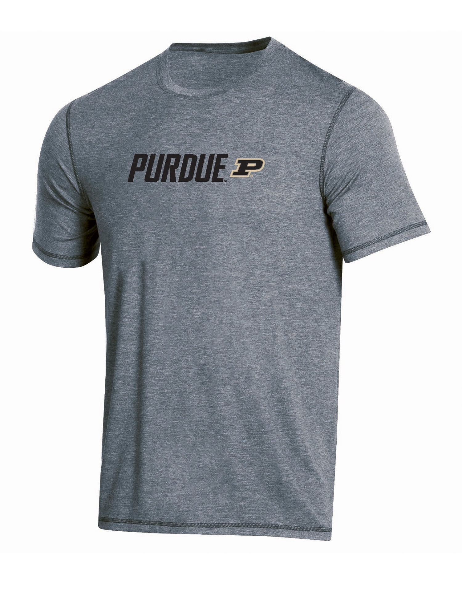 NCAA PURDUE Mens Grey Color Synthetic SS TEE Lux - Walmart.com