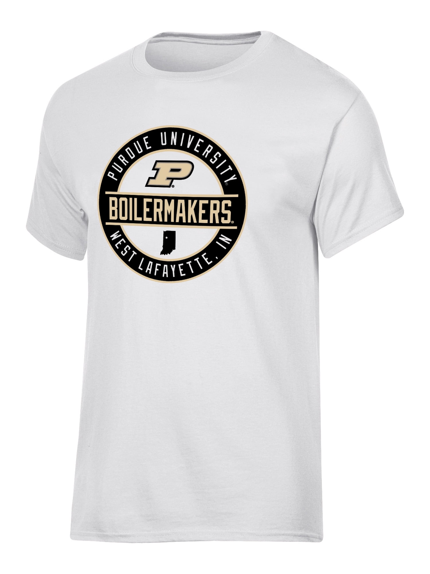 NCAA PURDUE Mens White Color Cotton SS TEE Circle Local OPP - Walmart.com
