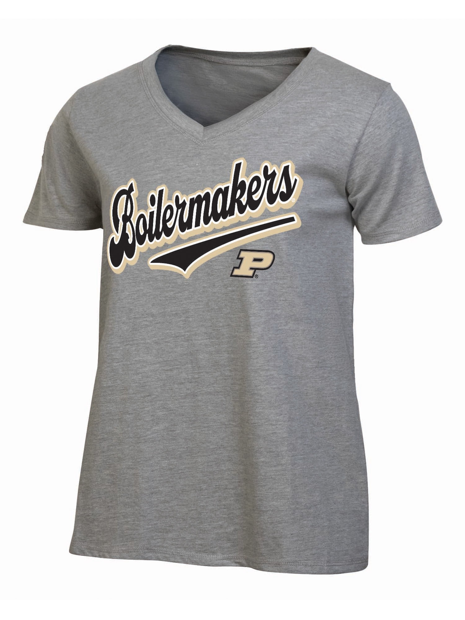 NCAA PURDUE Womens Grey Color Cotton SS TEE Script italic OPP - Walmart.com
