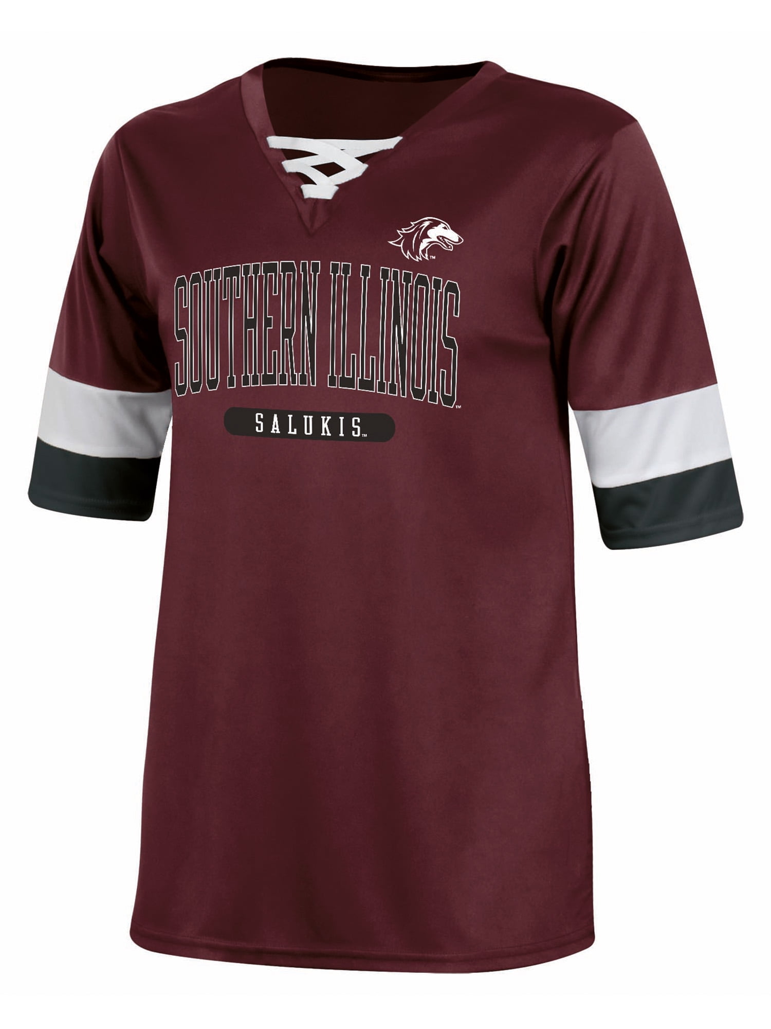 NCAA SOUTHERN ILLINOIS Womens Primry Color Synthetic JSY Athena Lace up ...