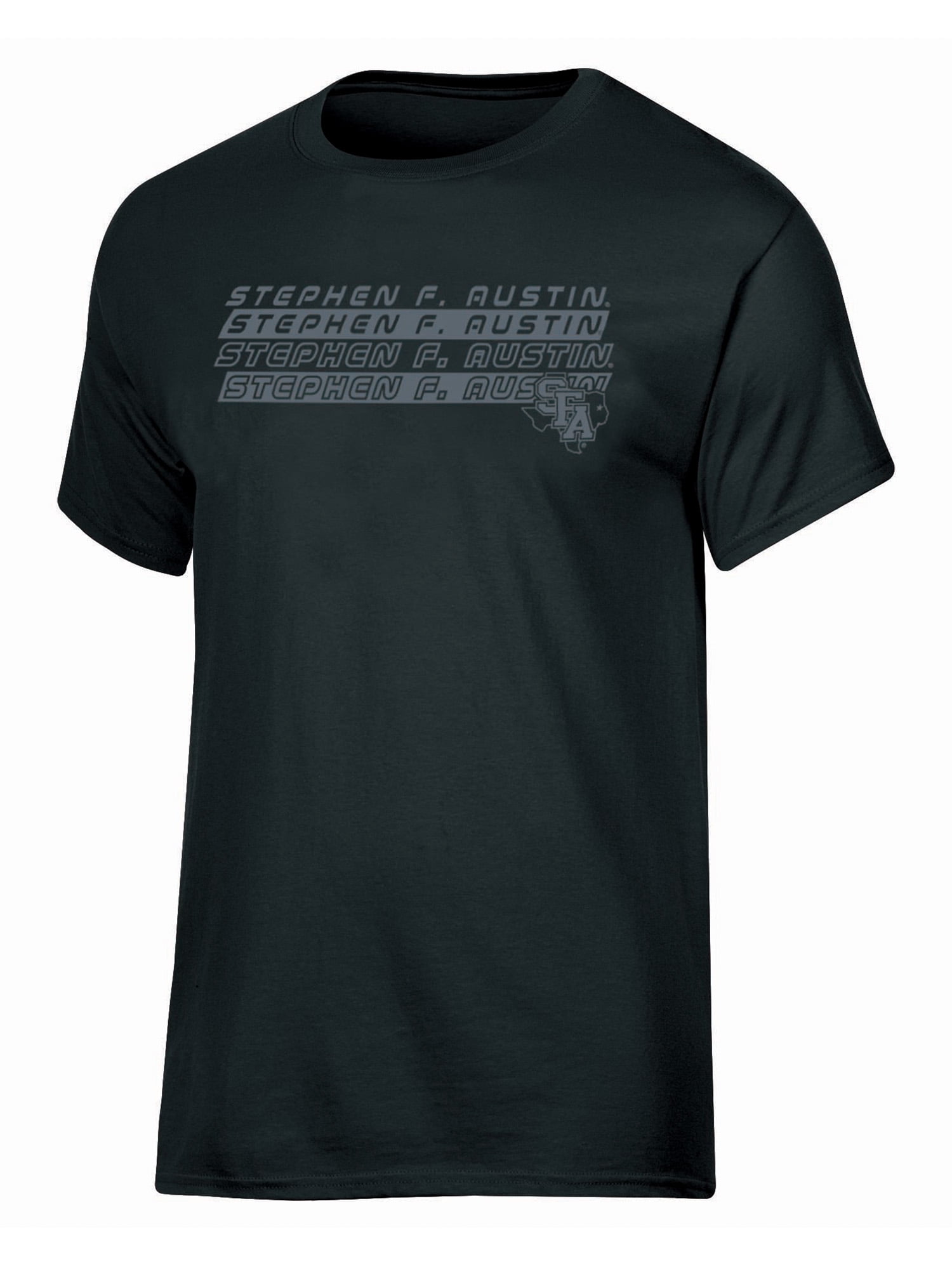 NCAA STEPHEN F AUSTIN Mens Black Color Cotton SS TEE Repeat Tonal OPP ...