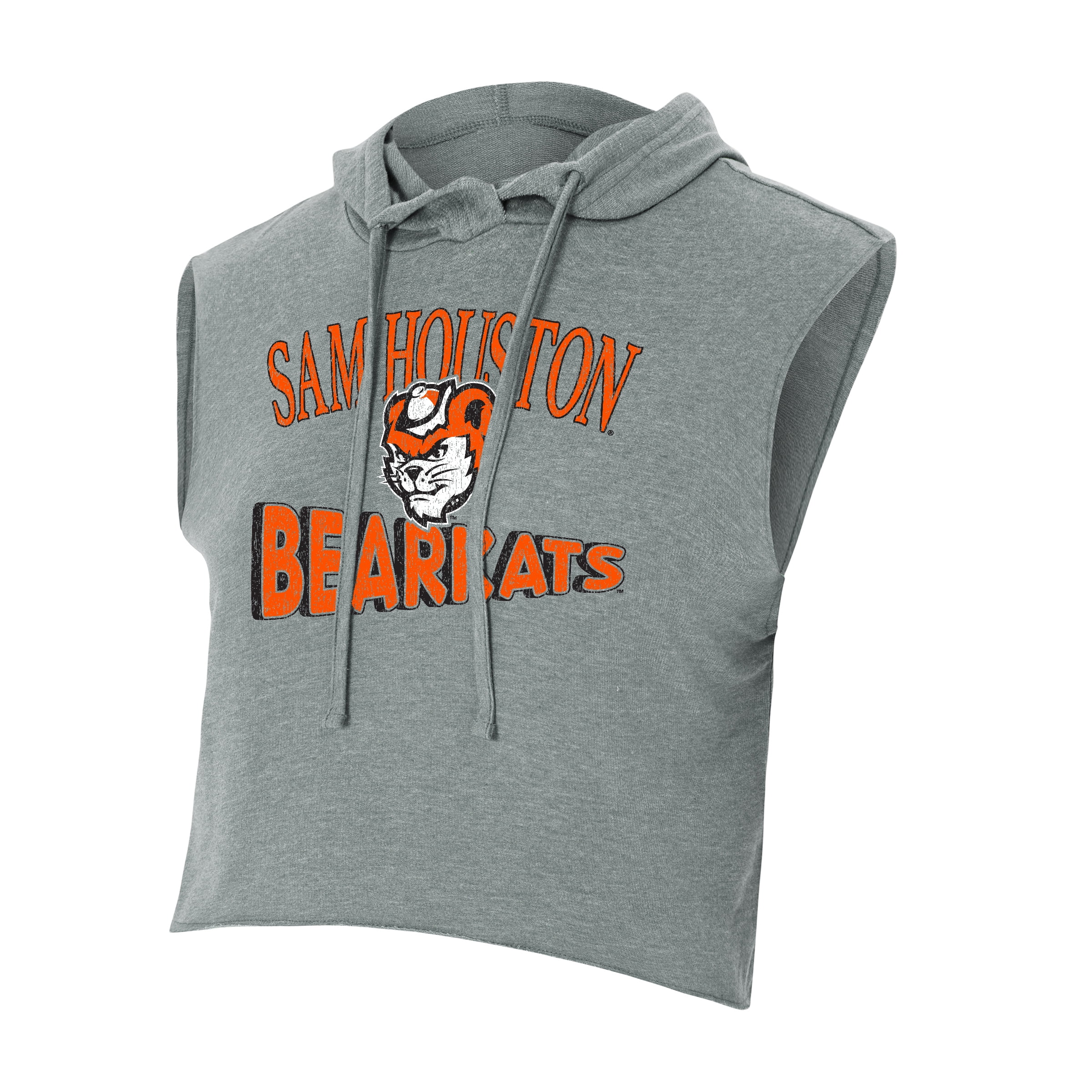 NCAA Sam Houston State Bearkats Womens Grey Muscle Hood - Walmart.com