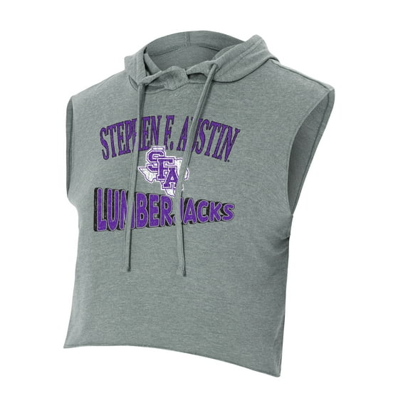 NCAA Stephen F Austin Lumberjacks Womens Grey Muscle Hood - Walmart.com