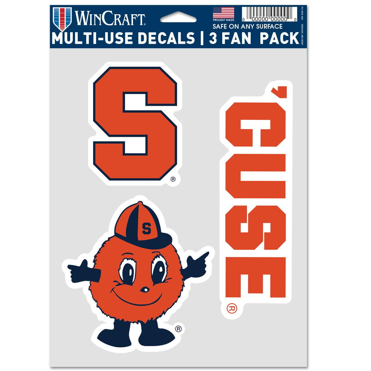 NCAA Syracuse Team Logo 5" x 7.75" 3 Fan Pack Decal - Walmart.com