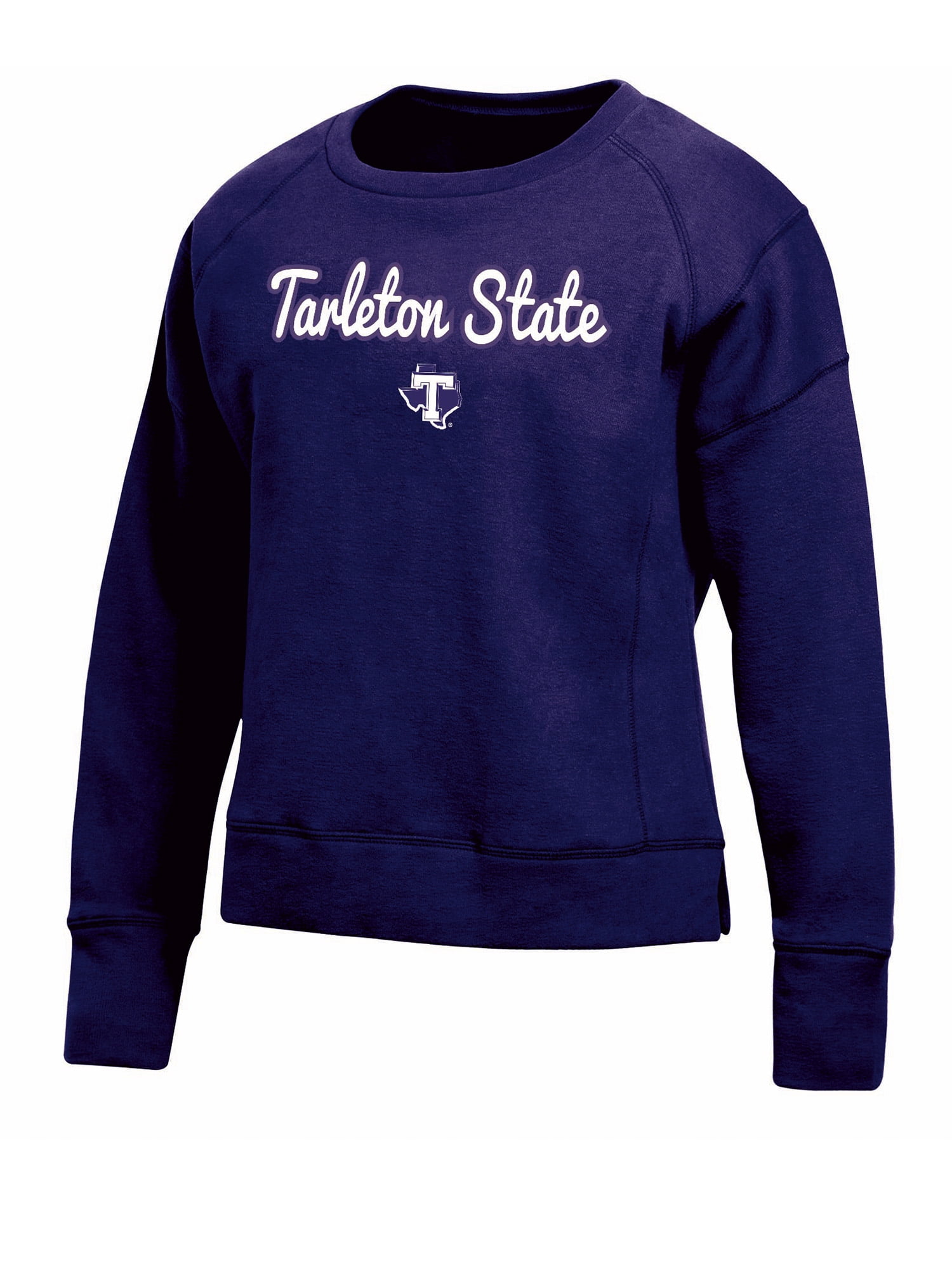 NCAA TARLETON ST TEXANS Womens Primry Color Cotton Fleece PVR Chenille ...
