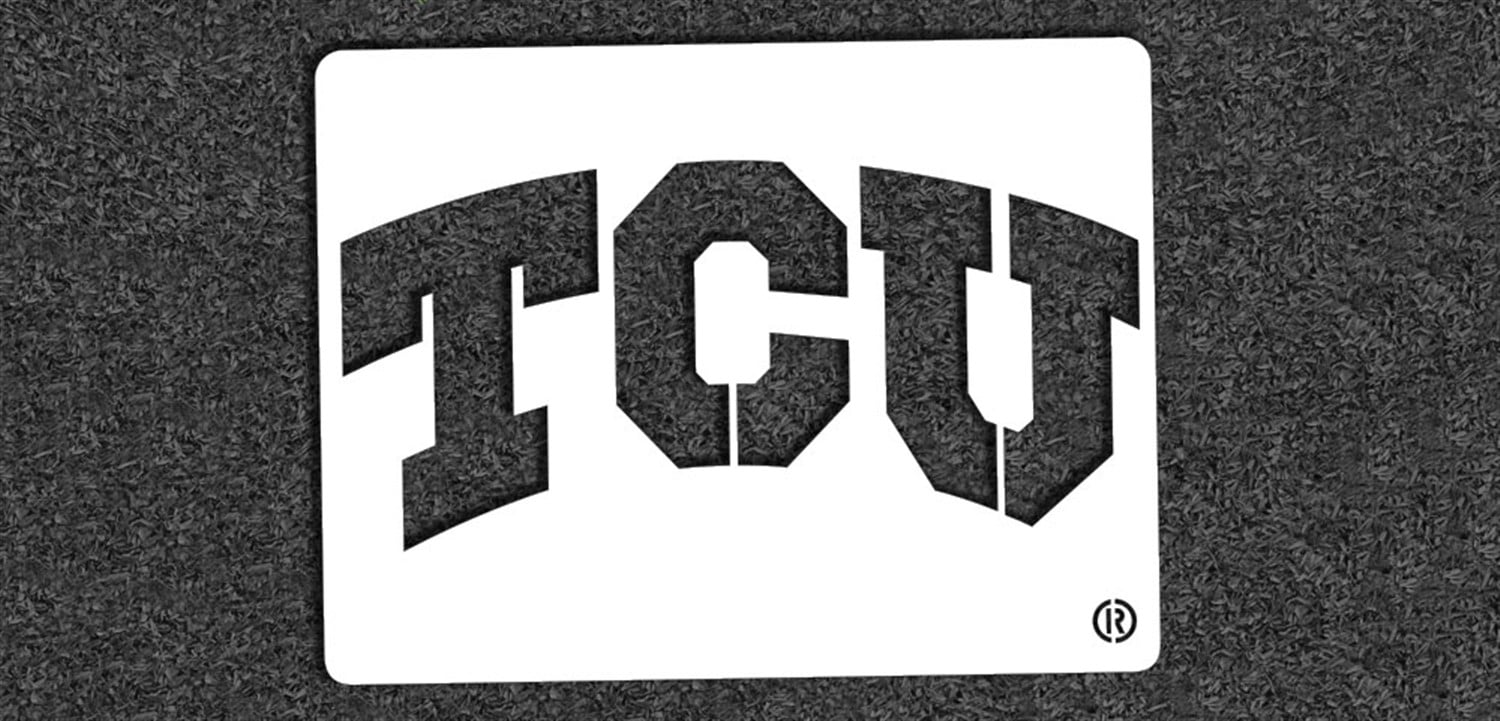 NCAA TCU Horned Frogs Collegiate 'TCU' Mini Stencil Kit - Walmart.com