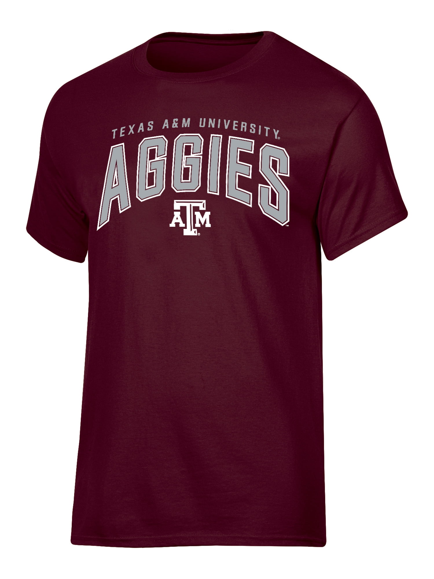 NCAA TEXAS A&M Mens Primry Color Cotton SS TEE Msct Over OPP - Walmart.com