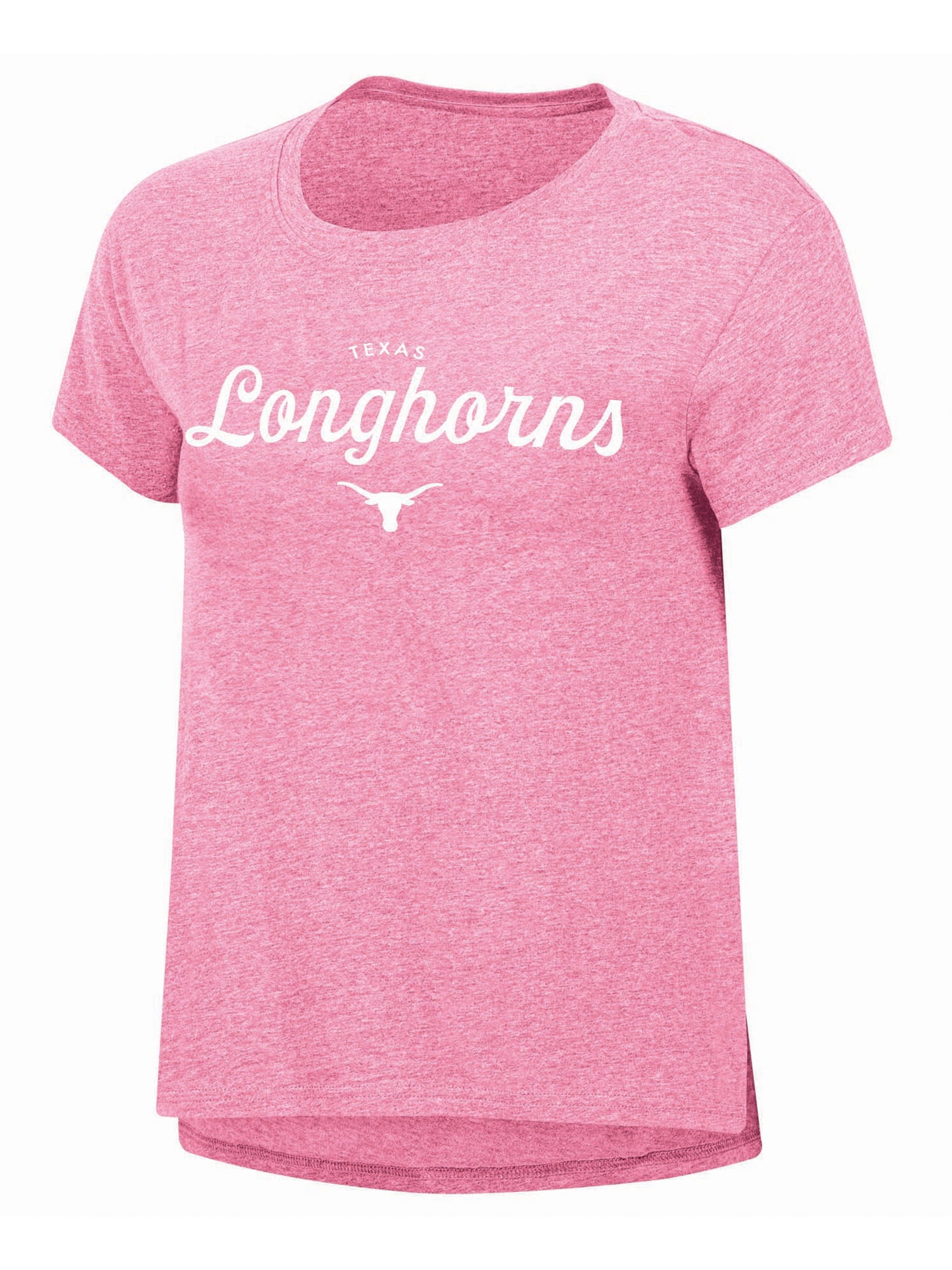 NCAA TEXAS LONGHORNS Womens Pink Color Cotton SS TEE 1 Color Print Open ...