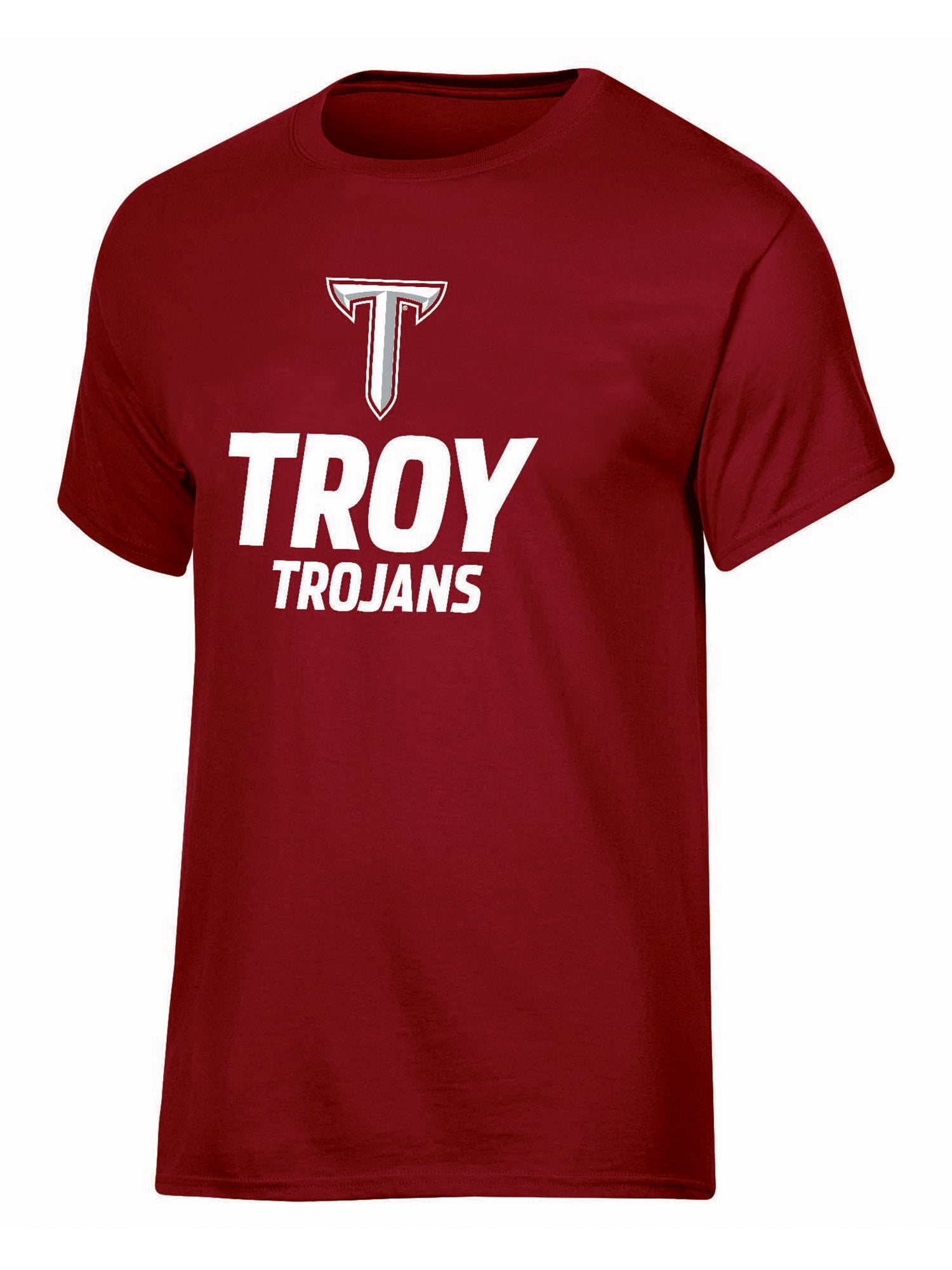 NCAA TROY TROJANS Mens Primry Color Cotton SS TEE Logo Over Name OPP ...