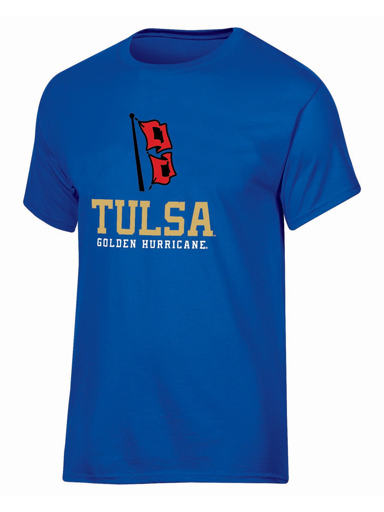 NCAA TULSA GLDN HURRICANE Mens Primry Color Cotton SS TEE Logo Over ...